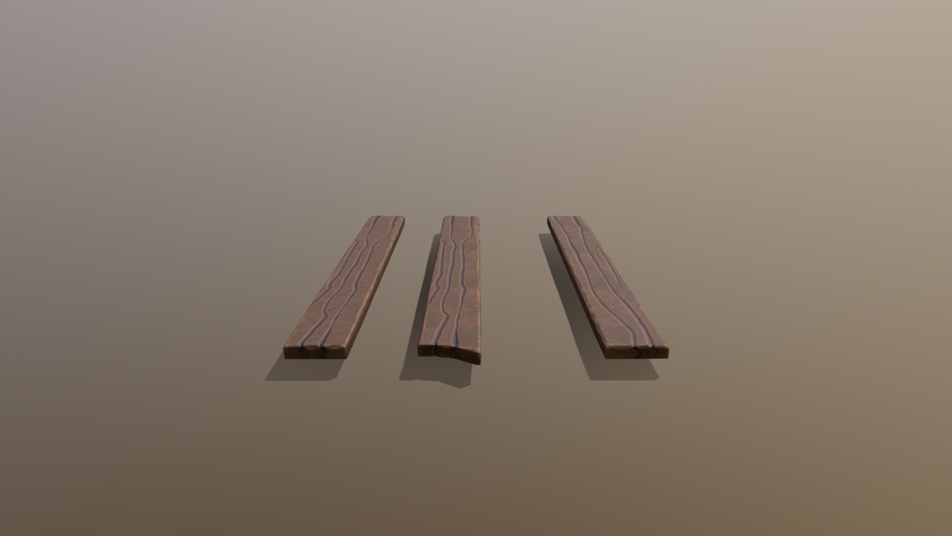 Riot style wooden planks Low-poly 3D model - Download Free 3D model by ...