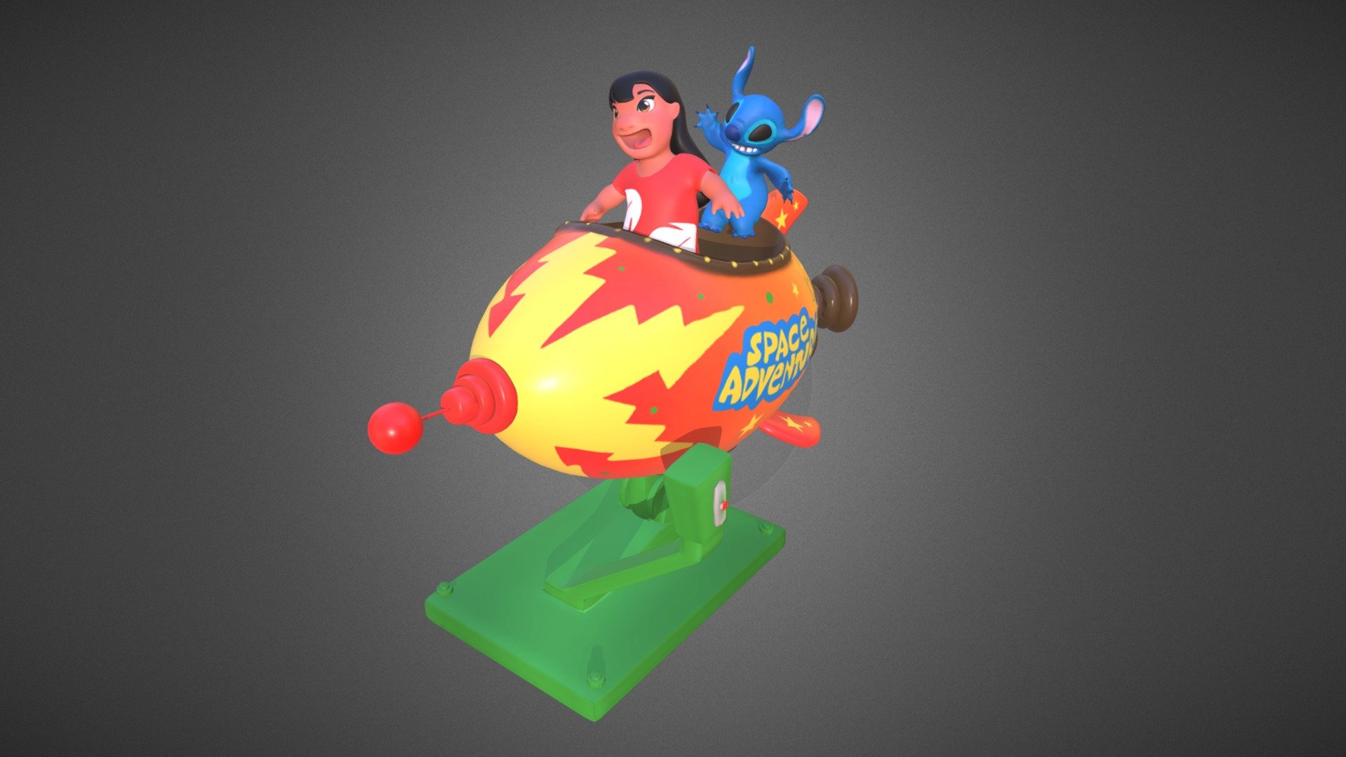 Lilo & Stitch - 3D model by Emiliana Larralde Castillo ...