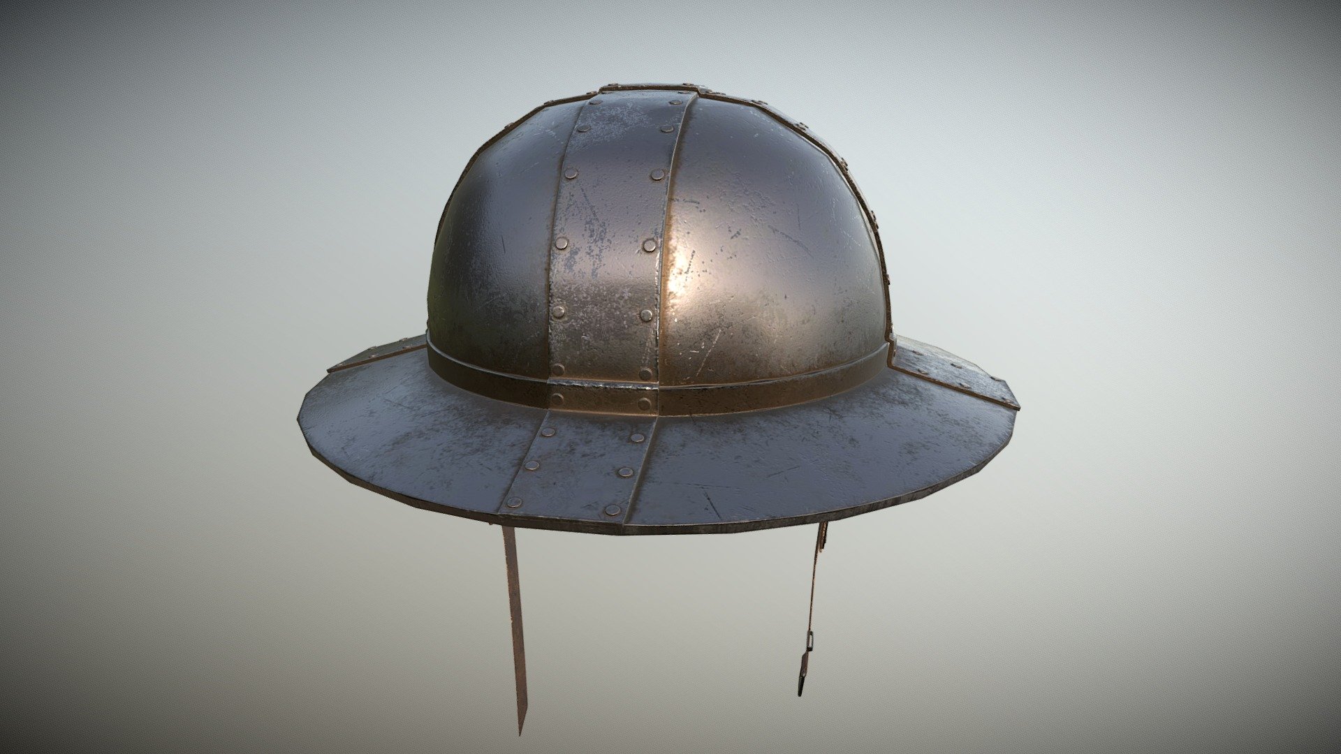 Medieval Knight Kettle Hat Helmet - 3D model by Vitamin (@btrseller ...