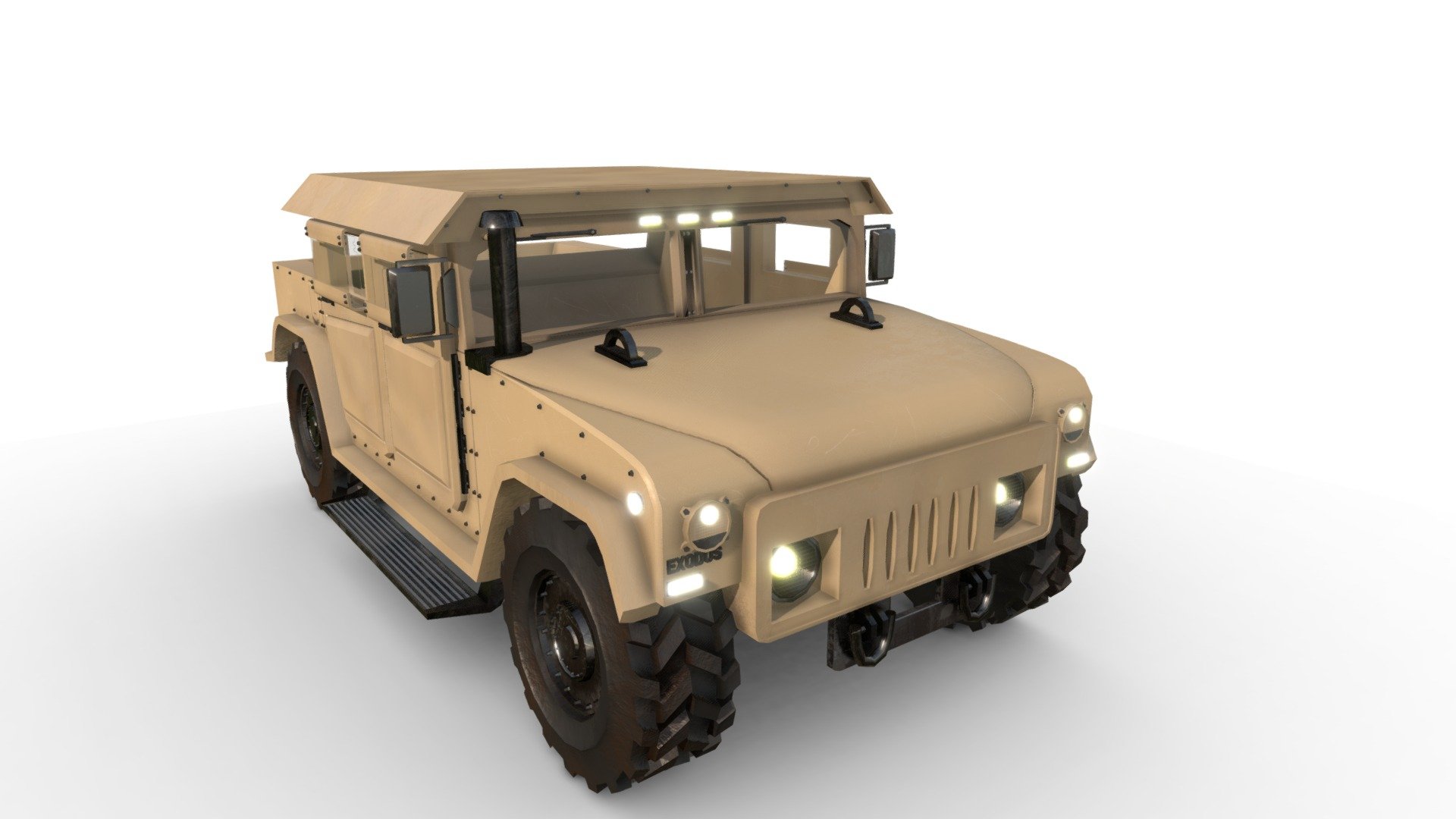 HUMVEE inspired vehicle - Buy Royalty Free 3D model by Fred Drabble ...