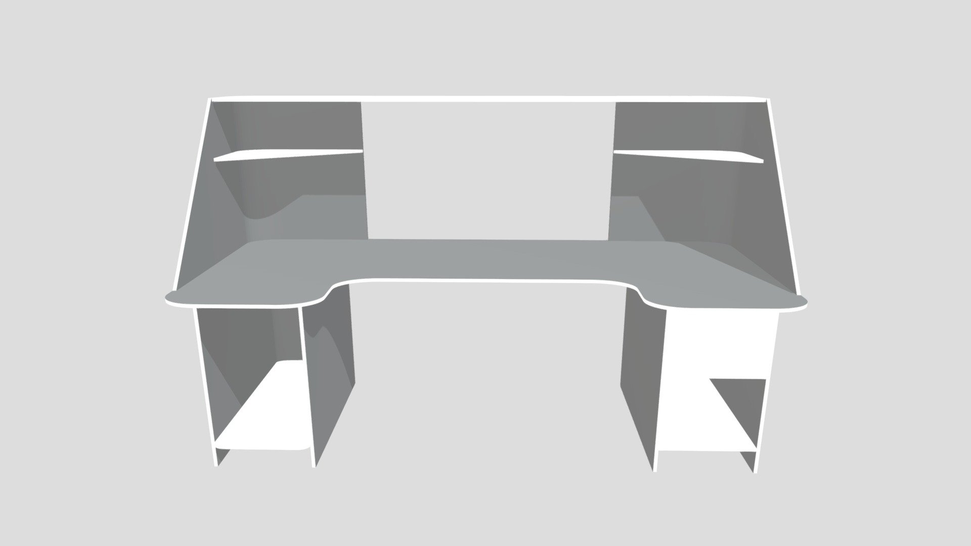 Futuristic Gaming Desk - 3D model by nailarahma2906 [cab2e86] - Sketchfab