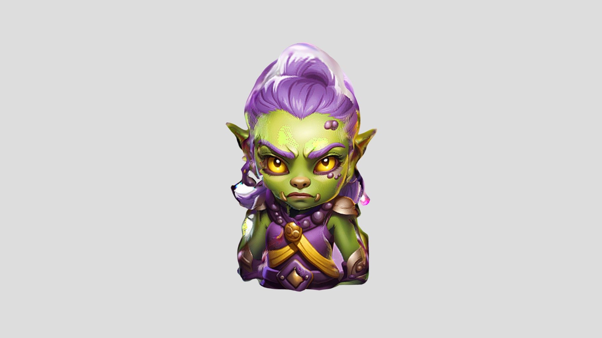 Angry Goblin Cartoon A cartoon of an angry go - Download Free 3D model ...