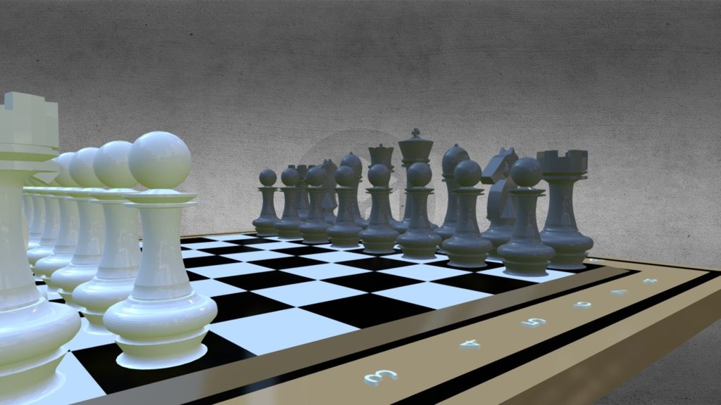 Chess - 3D model by erasmuspluska1 [cab3aab] - Sketchfab