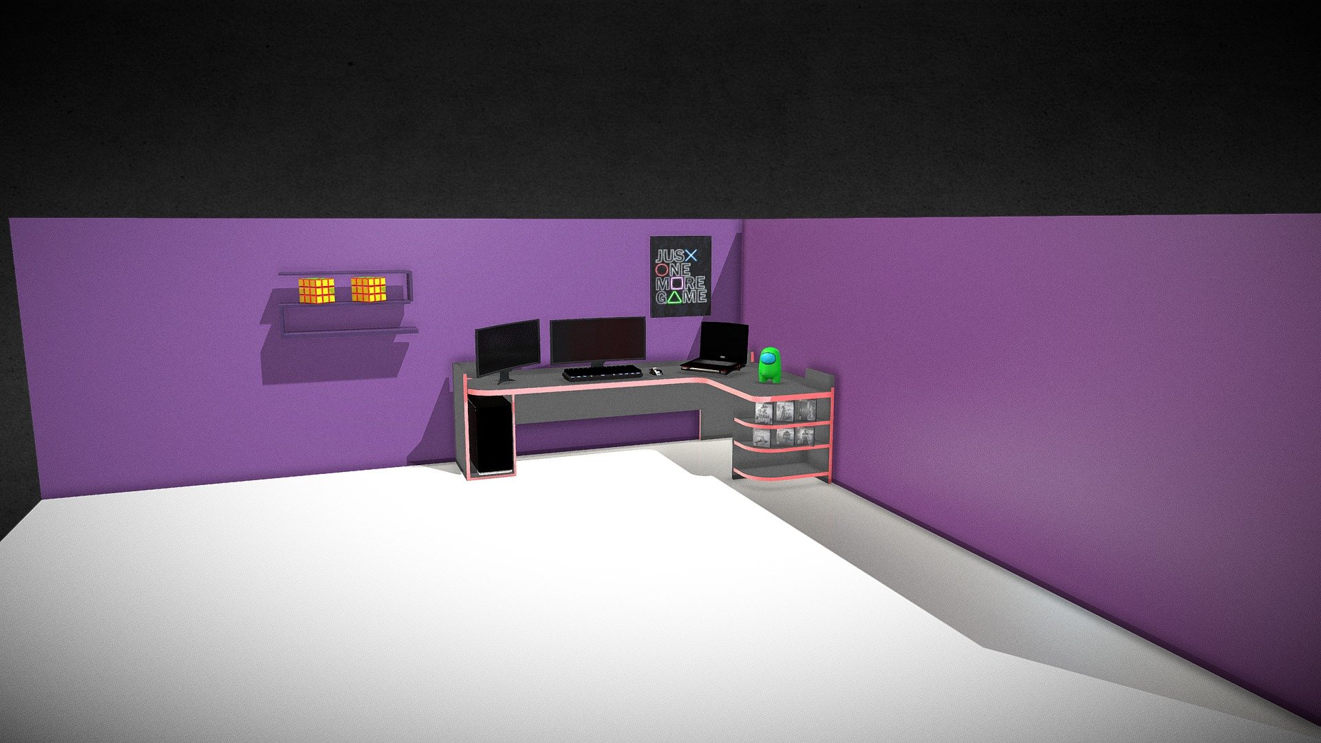 Gaming room 2 - Download Free 3D model by Answw (@PWEDIEPATUTI ...