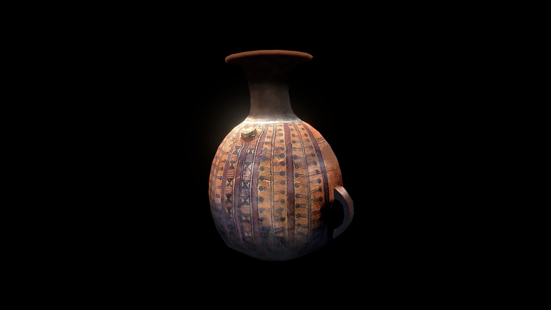 Aríbalo inca procedente de Pachacamac - Download Free 3D model by ...