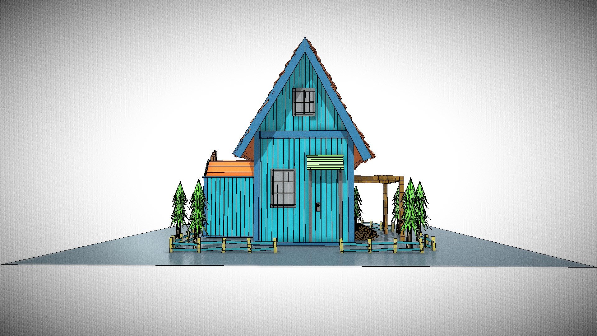 Forest House - 3D model by illusion01 (@illusion001) [cac147b] - Sketchfab