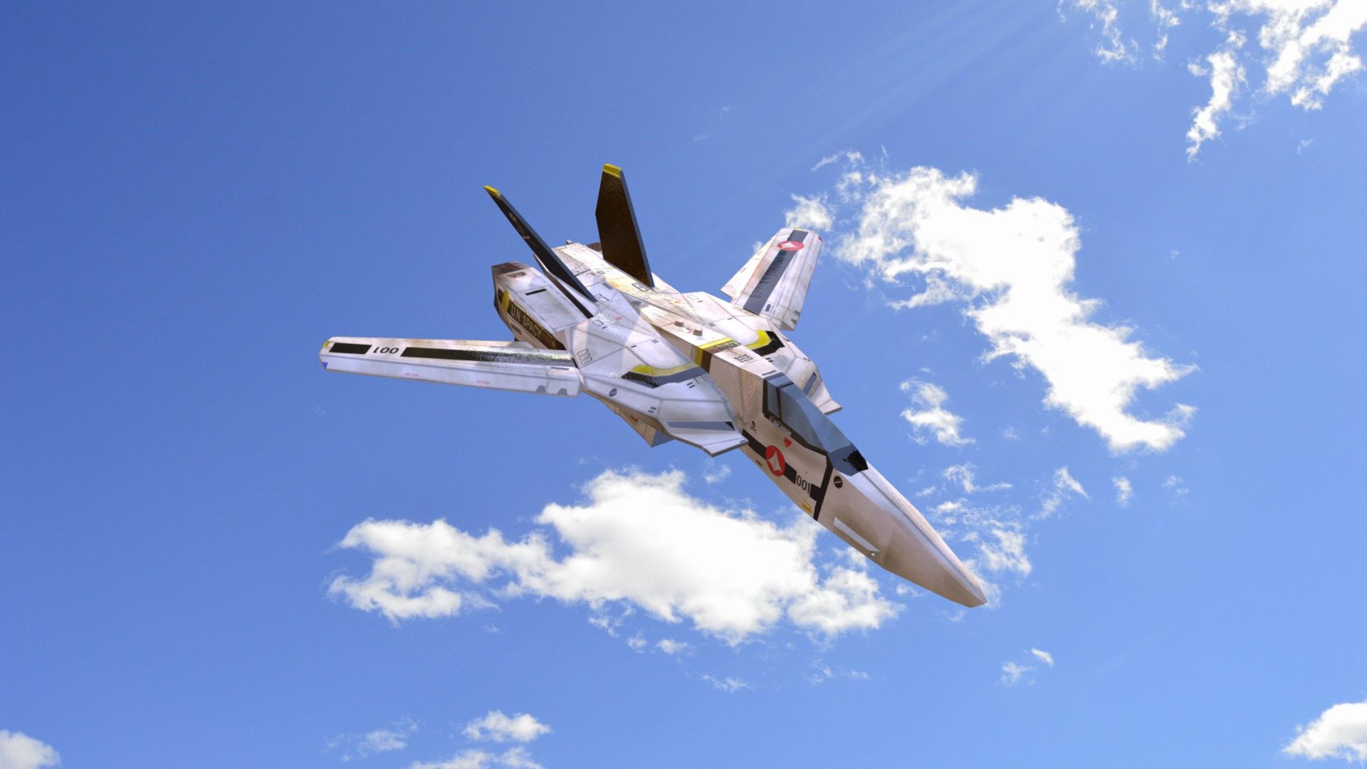 VF-1 Valkyrie - 3D model by PlattIntroTo3d [cac21ef] - Sketchfab