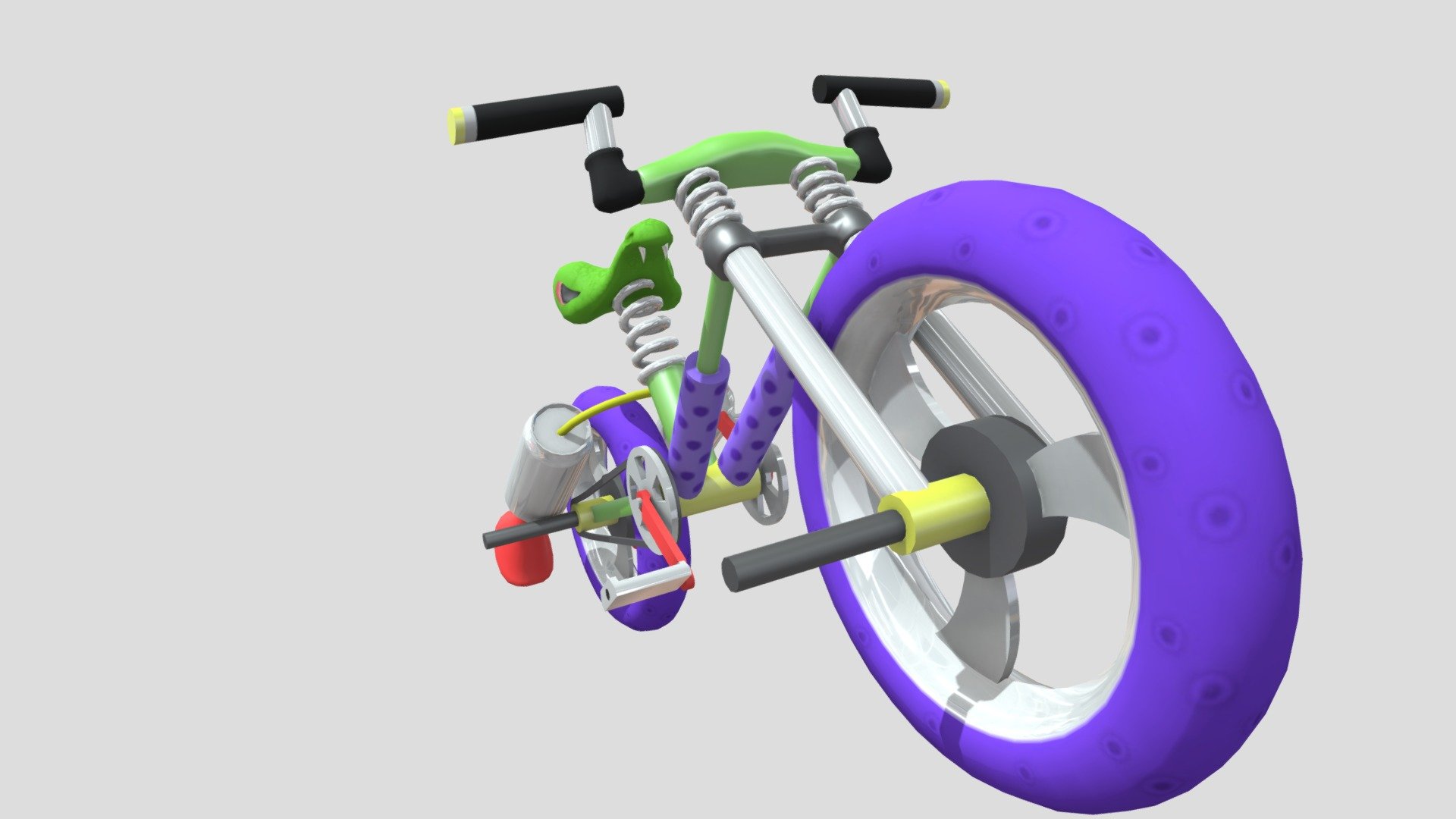 Cartoon 3D Bike Model - Download Free 3D model by Skill Artist ...