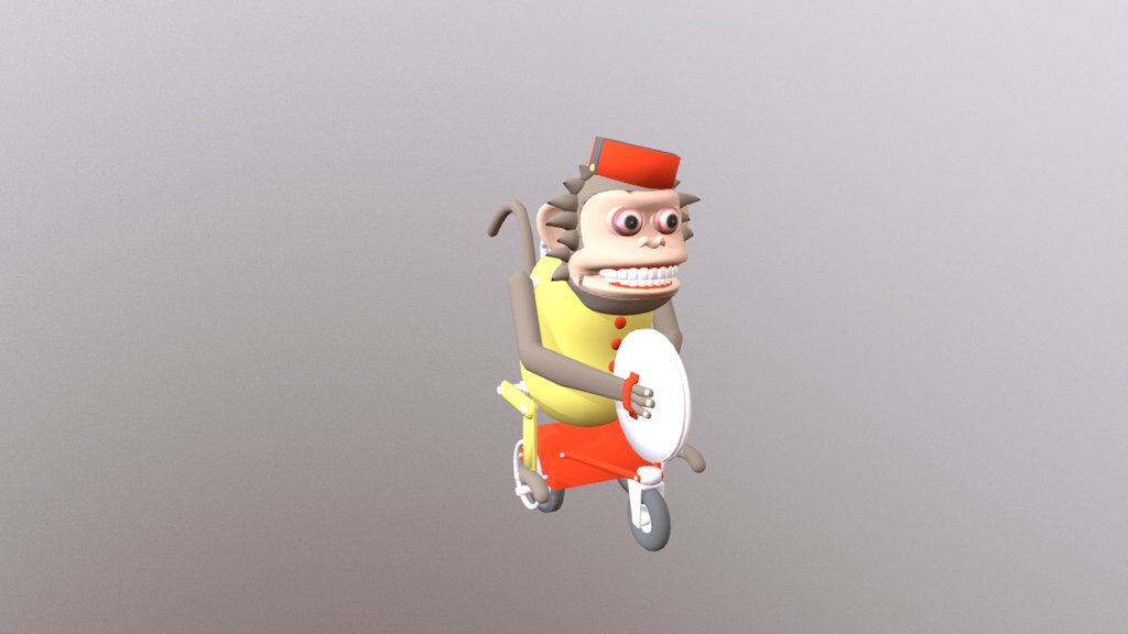 Monkey - 3D model by krazeebob [cac28dd] - Sketchfab