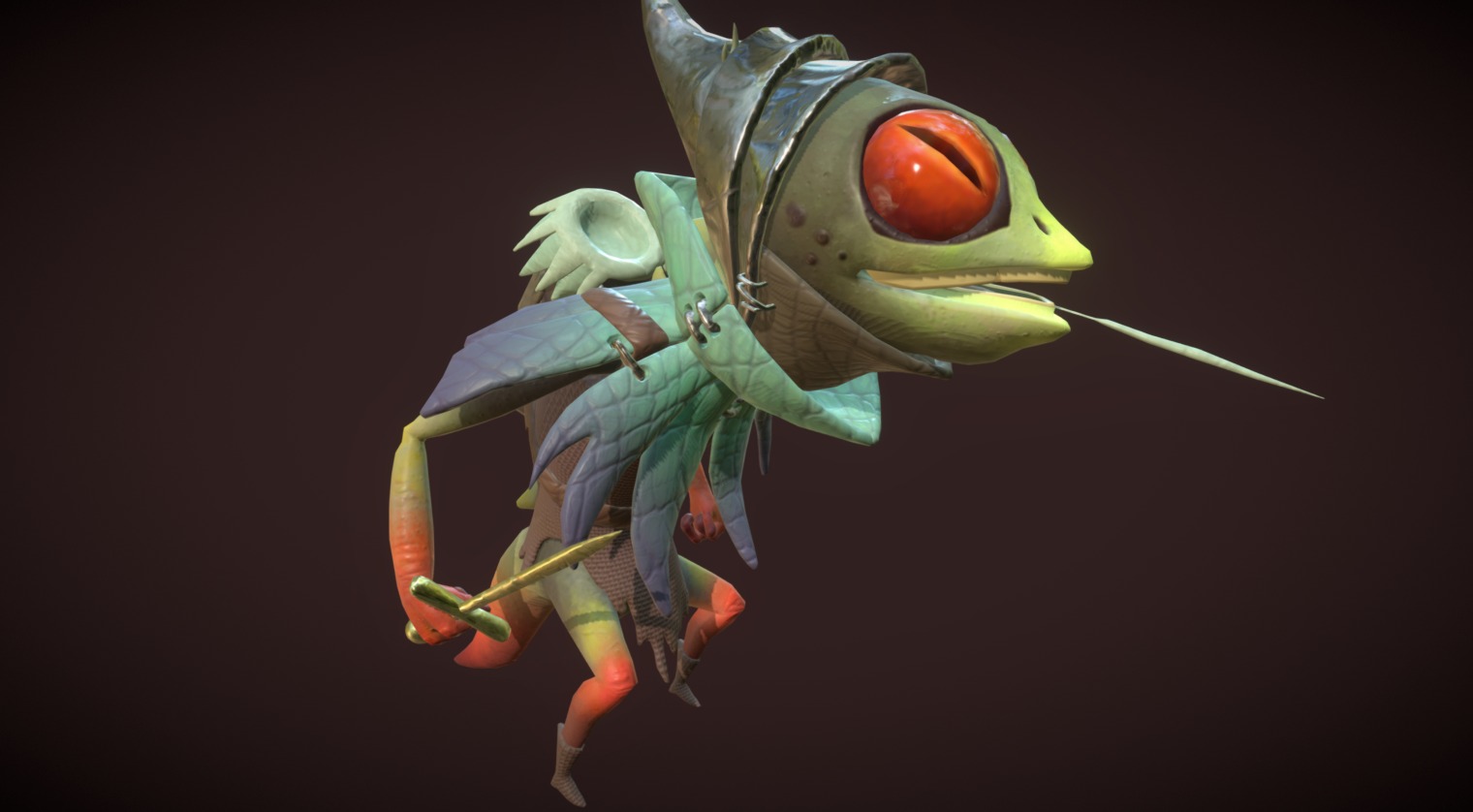 Lizard Jump Cycle Pass_02 - 3D model by eye-work [cac30db] - Sketchfab