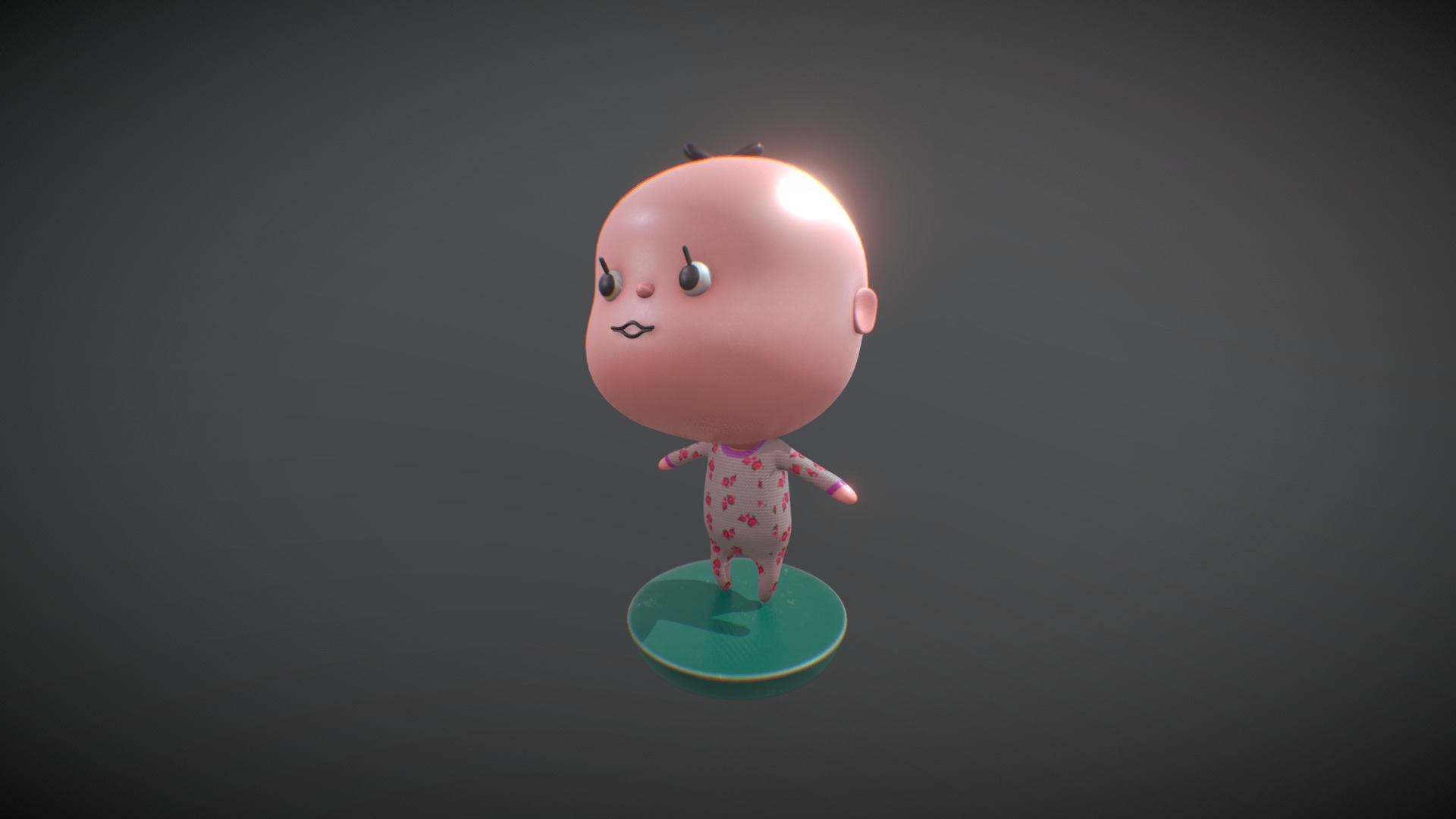bighead mini baby - 3D model by GDRD [cac4c78] - Sketchfab