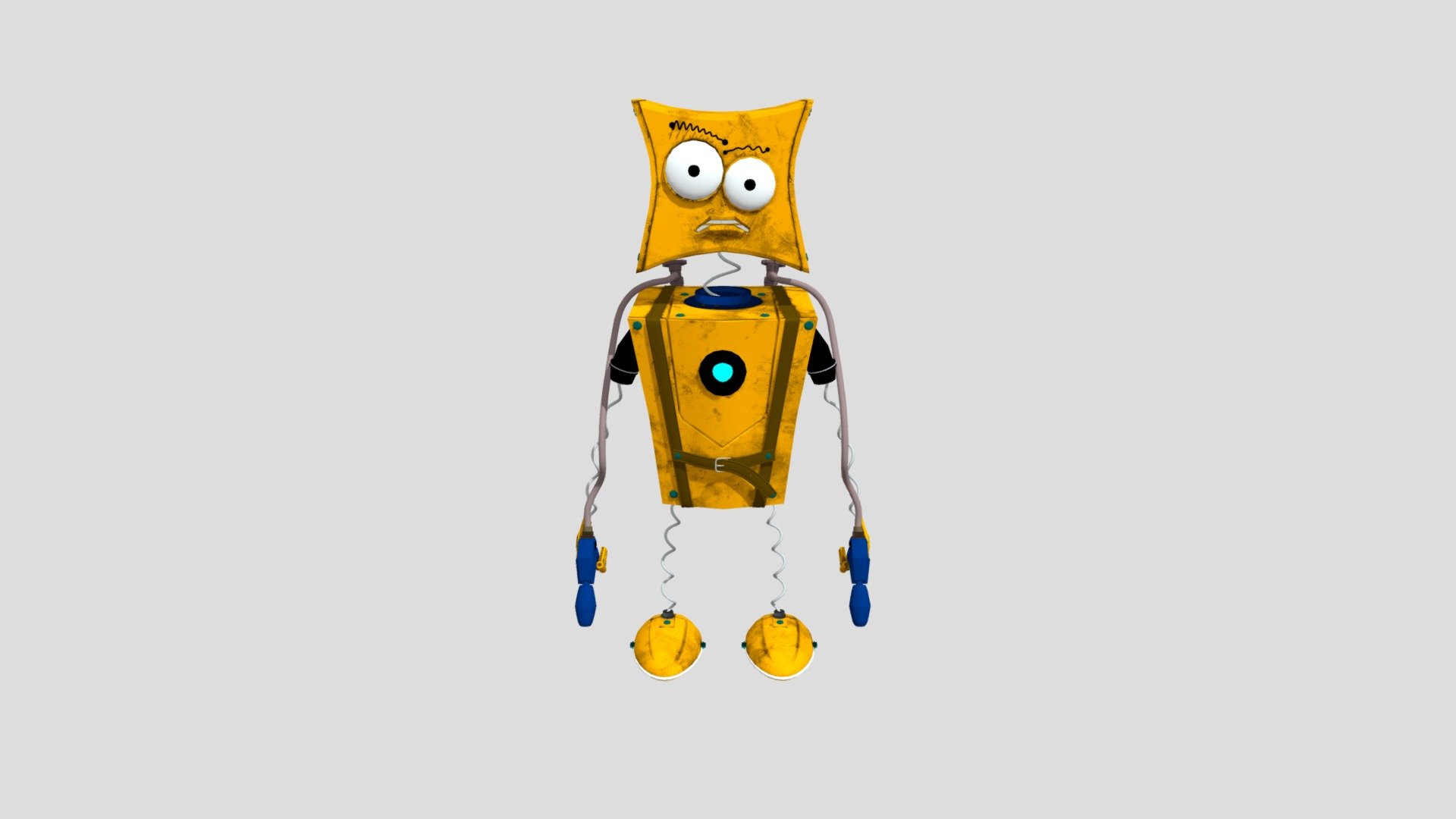 Robot Animated - 3D model by alelu120 [cac721a] - Sketchfab