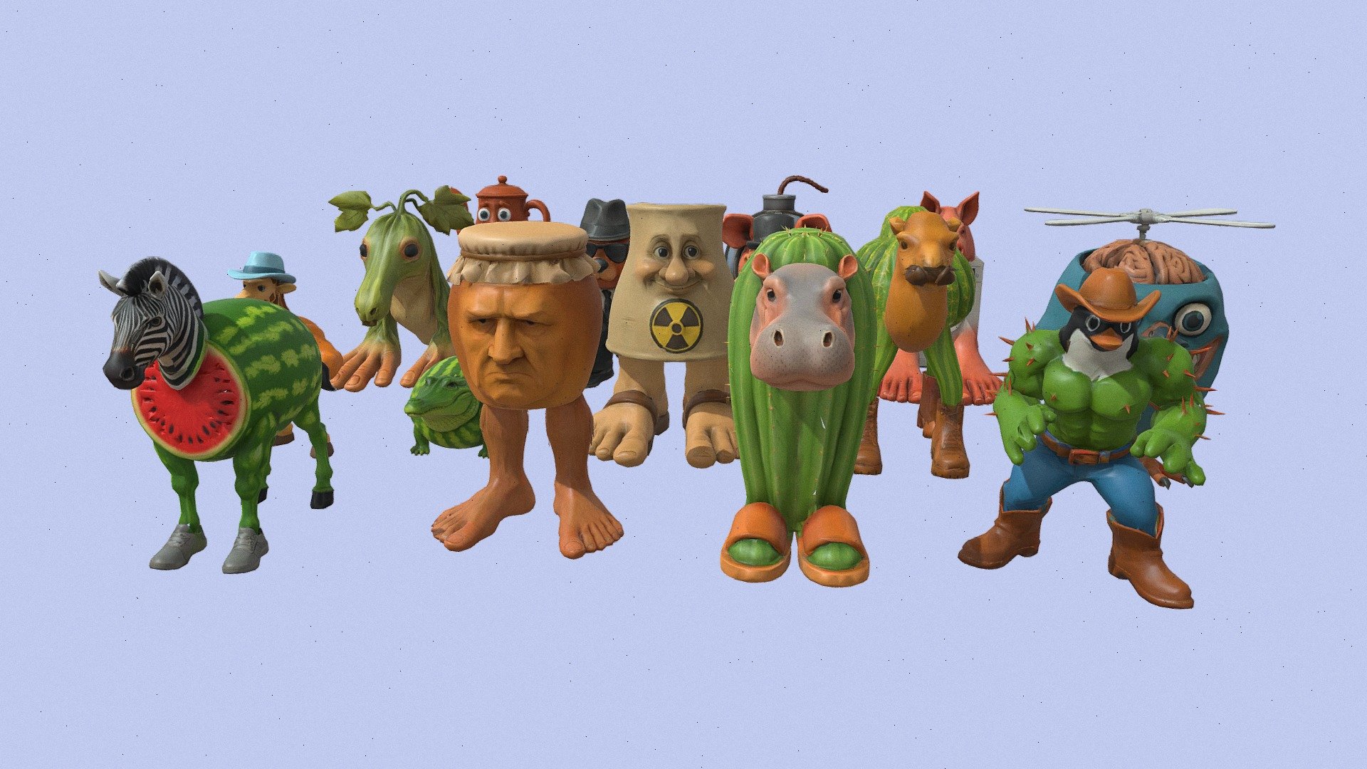 Italian Brainrot Meme Characters 2 - 3D model by KAG3D [cac813a] - Sketchfab