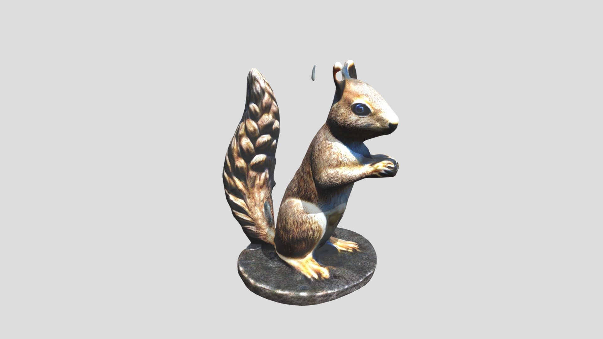 Squirrel Statue L - Download Free 3D model by stefanorivera [cacbba6 ...