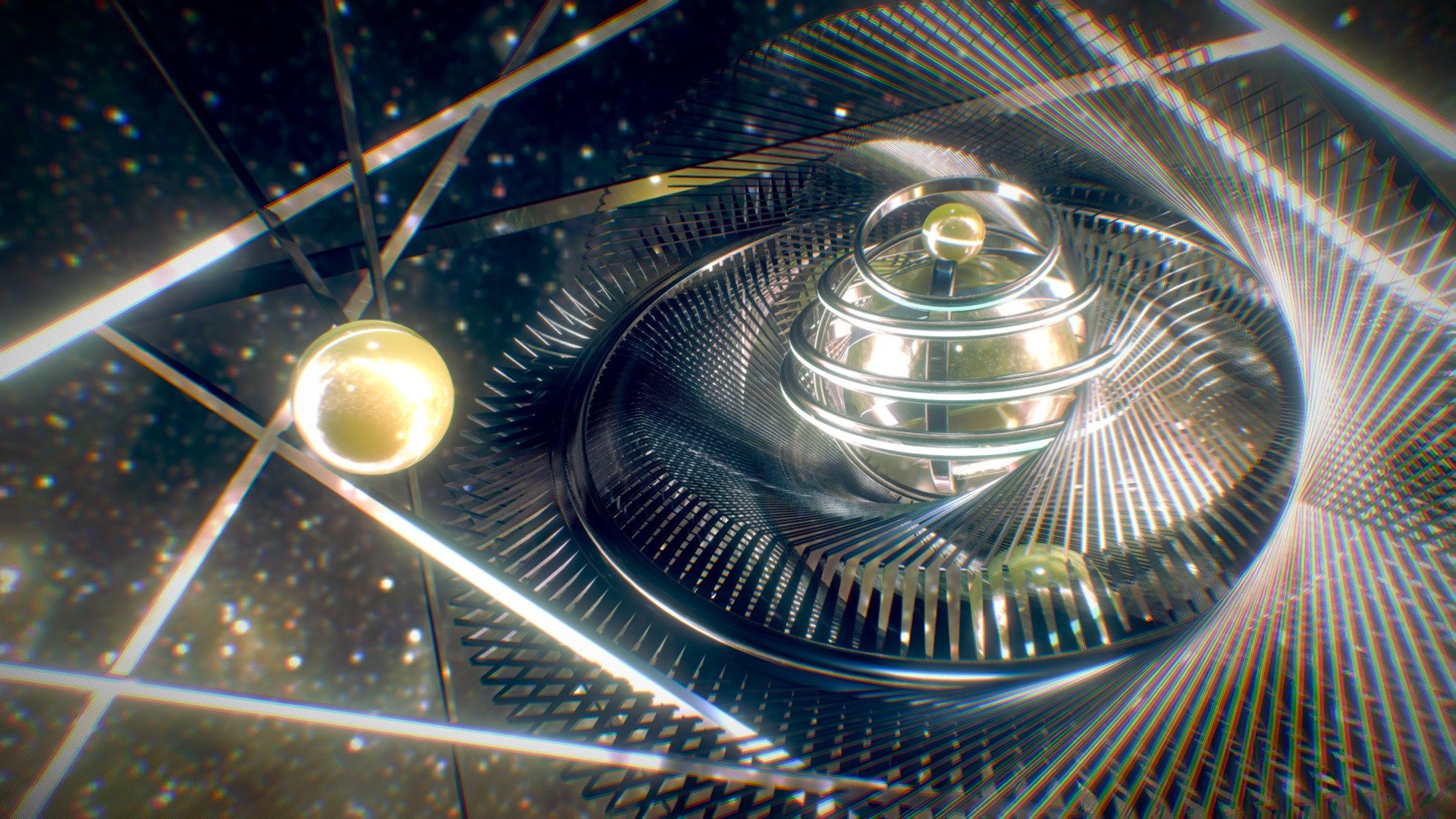 Space abstraction effects test scene - Download Free 3D model by ...