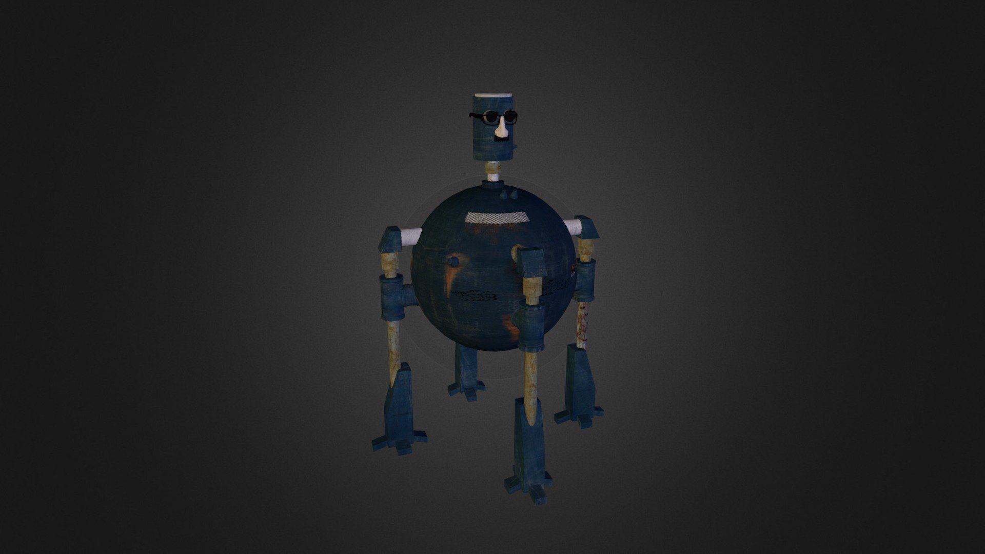 Big robot - 3D model by howardgardnercg [cad16bc] - Sketchfab