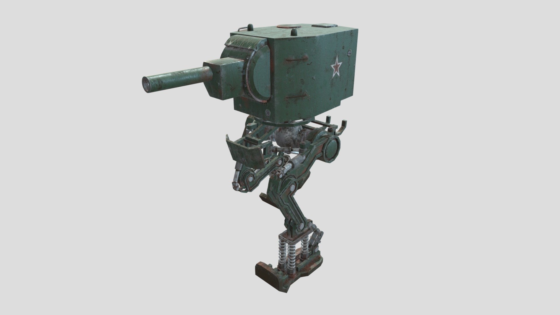 KV-2 Mech Dieselpunk - 3D model by Kayne (@doodykayne) [cad37a3 ...