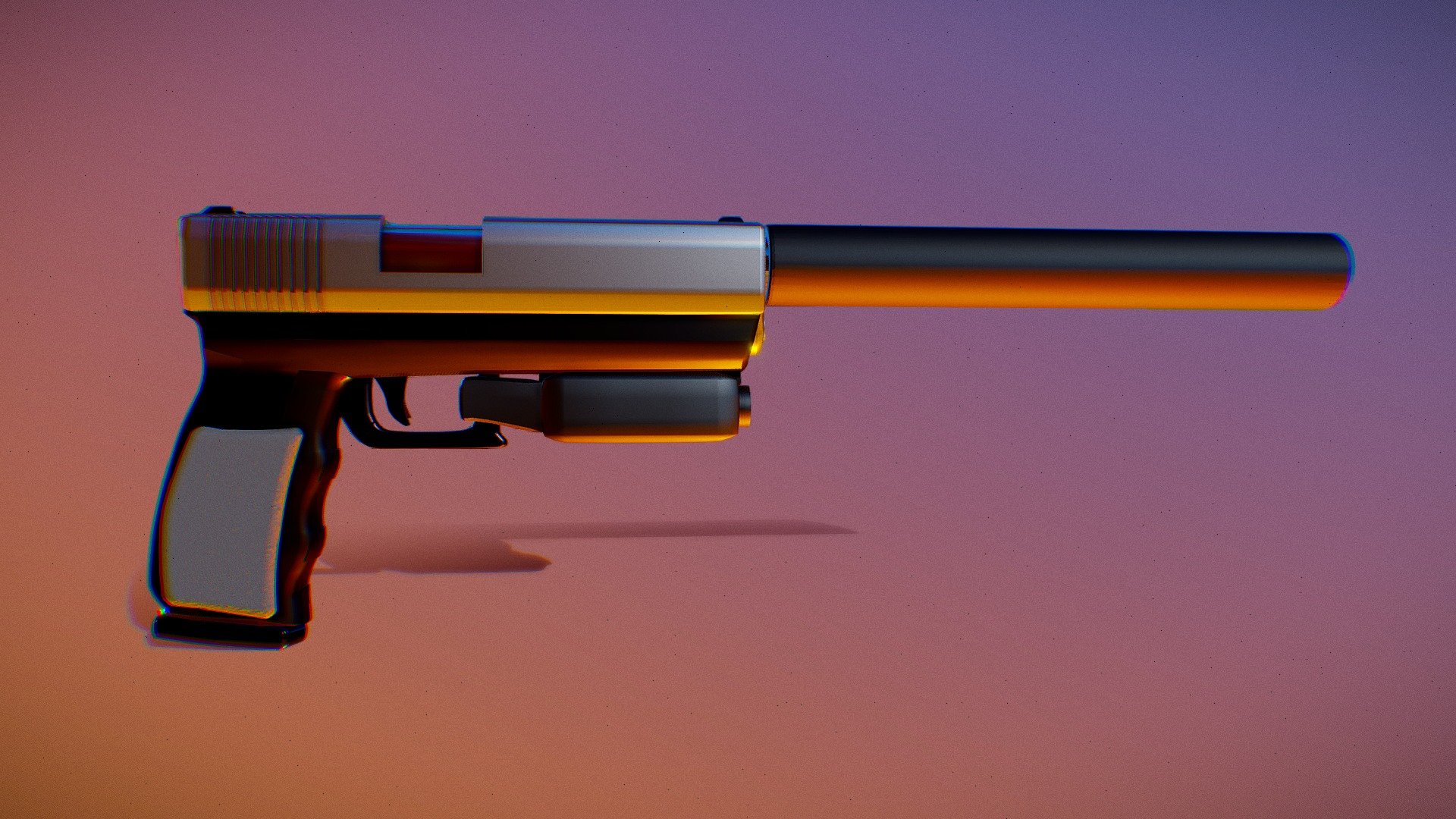 silenced pistol - Download Free 3D model by Sulfuric Arts ...
