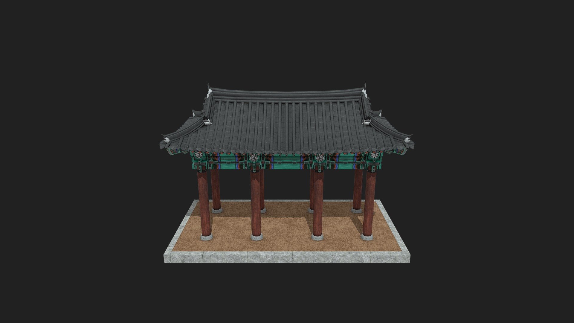 Hanok_WatchTower_01 - Buy Royalty Free 3D model by OldRepublic [cad76bc ...