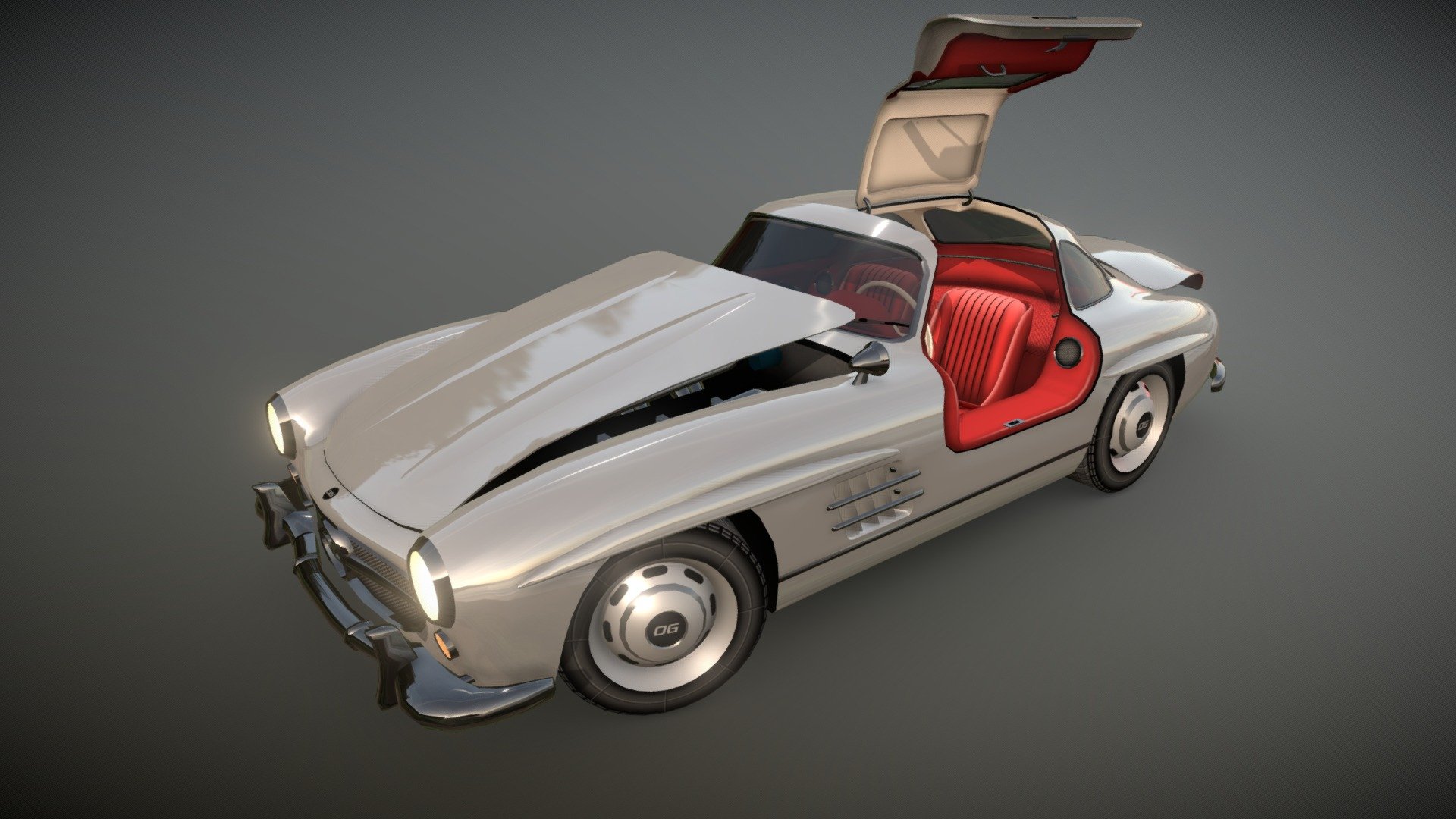 Mercedes 300SL - 3D model by CG Customs (@cg_customs) [cad8cc6] - Sketchfab