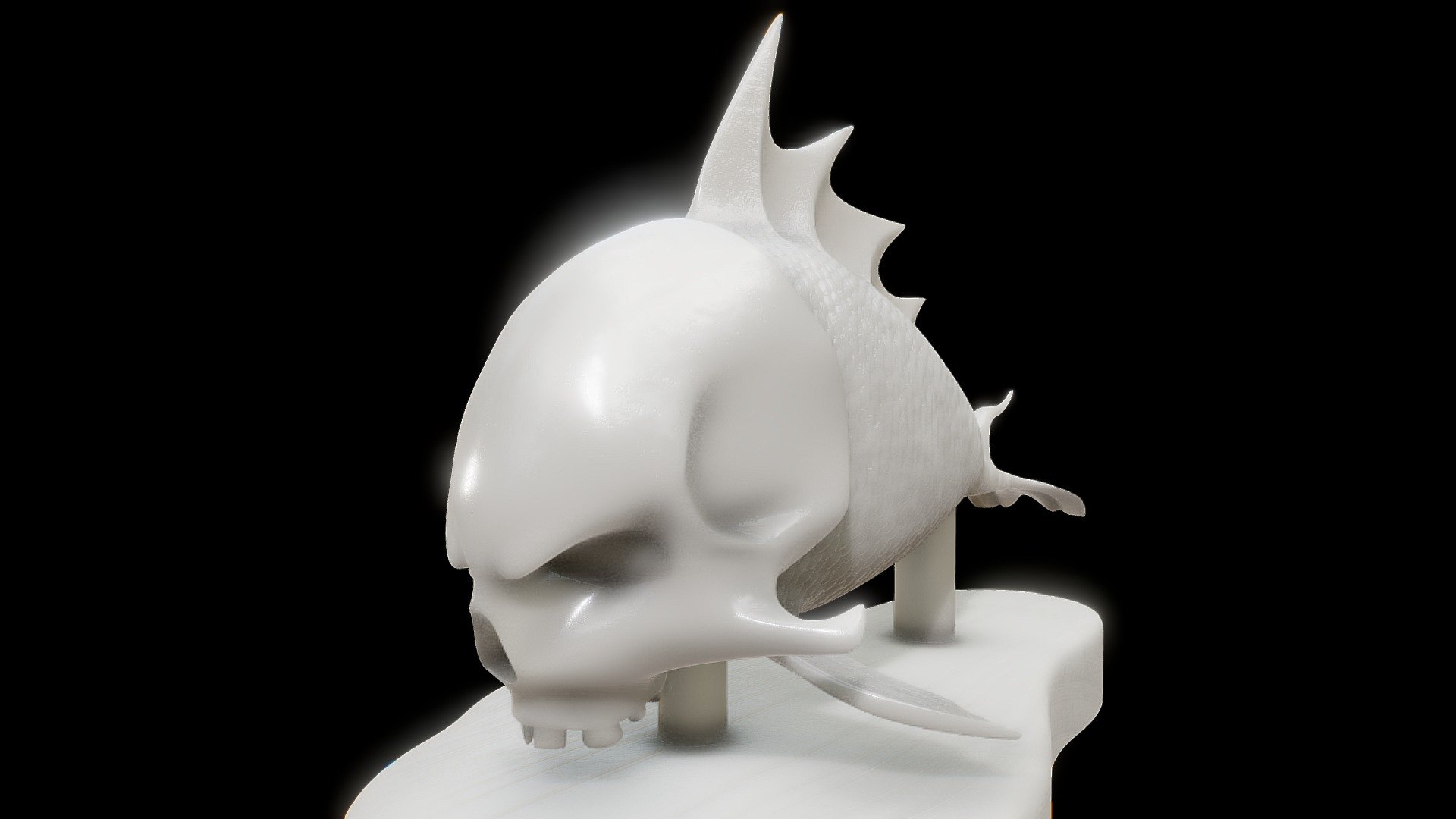 Issac's Skull Fish - 3D model by Al (@lightningocelot) [cad91cb ...