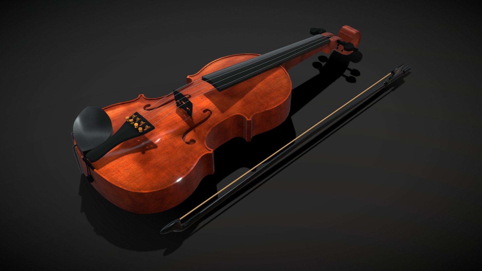 Classical Violin Instrument - 3D model by 0xk.rx (@Robson.Gomes1 ...
