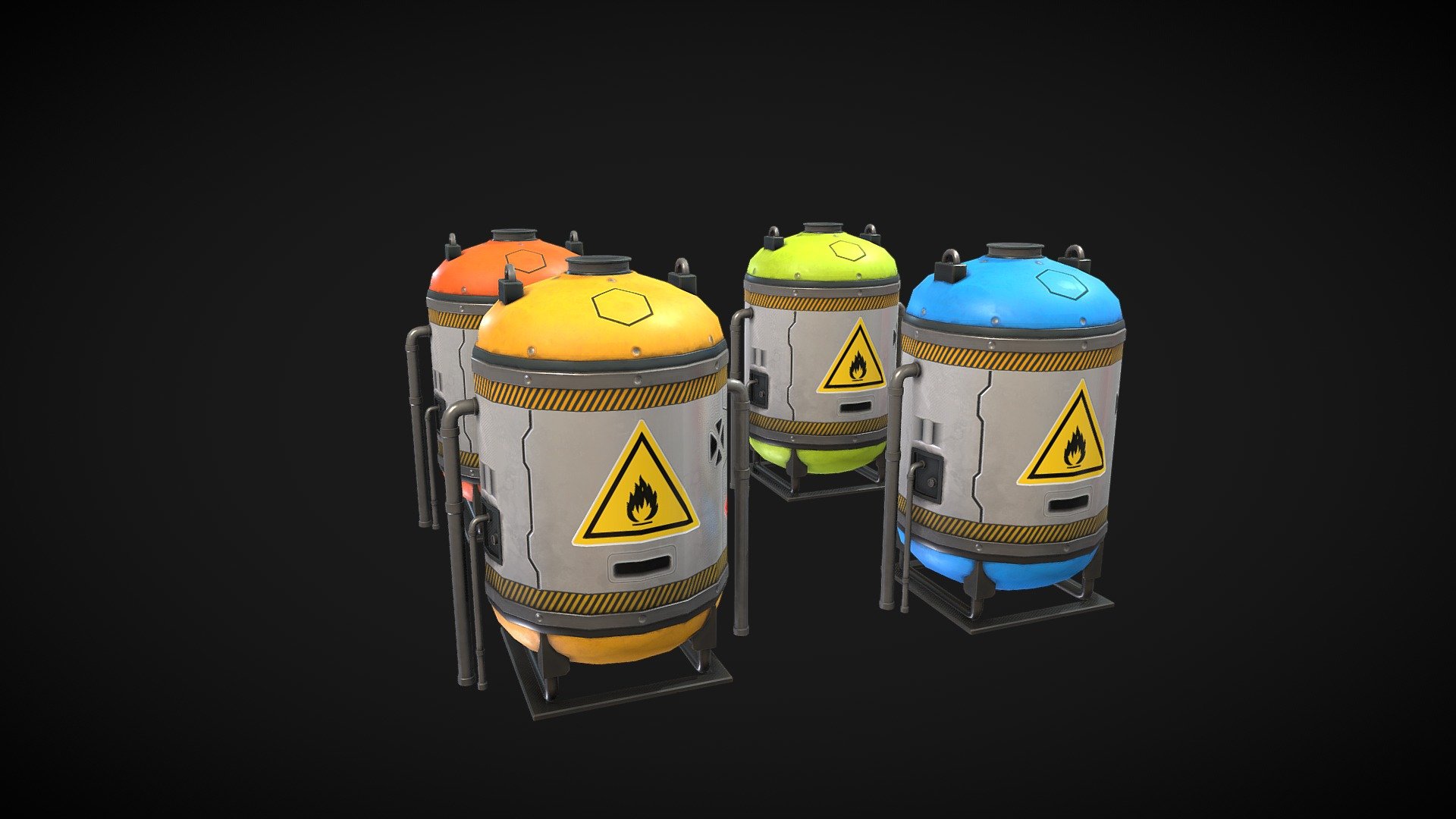 SCI-FI Fuel Tank - Buy Royalty Free 3D model by kraffing [cadca67 ...