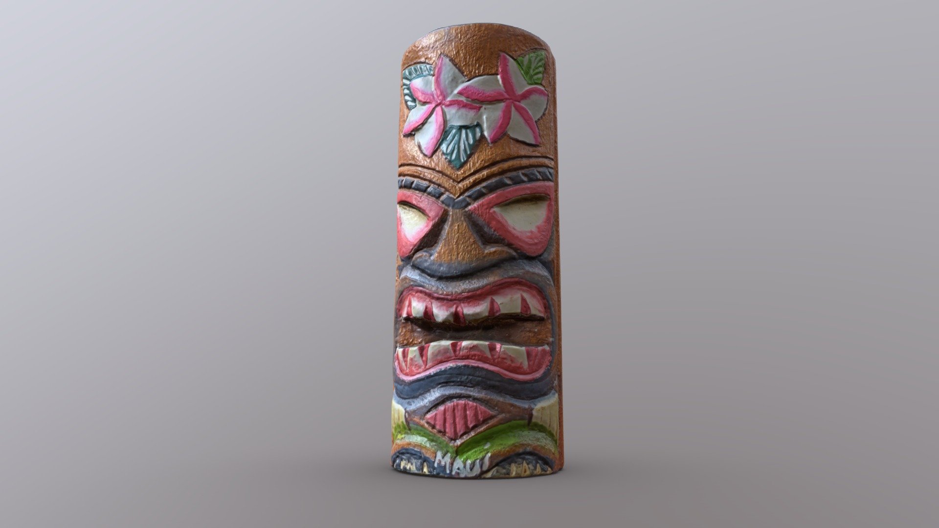 Hawaiian Maui tiki statuette - Buy Royalty Free 3D model by julesotway ...
