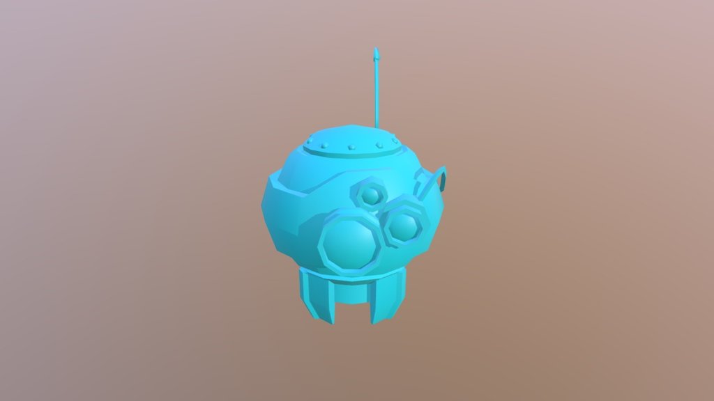 Turret Bot Un Tex - 3D model by Andrew Sundeen (@fractalcactus ...