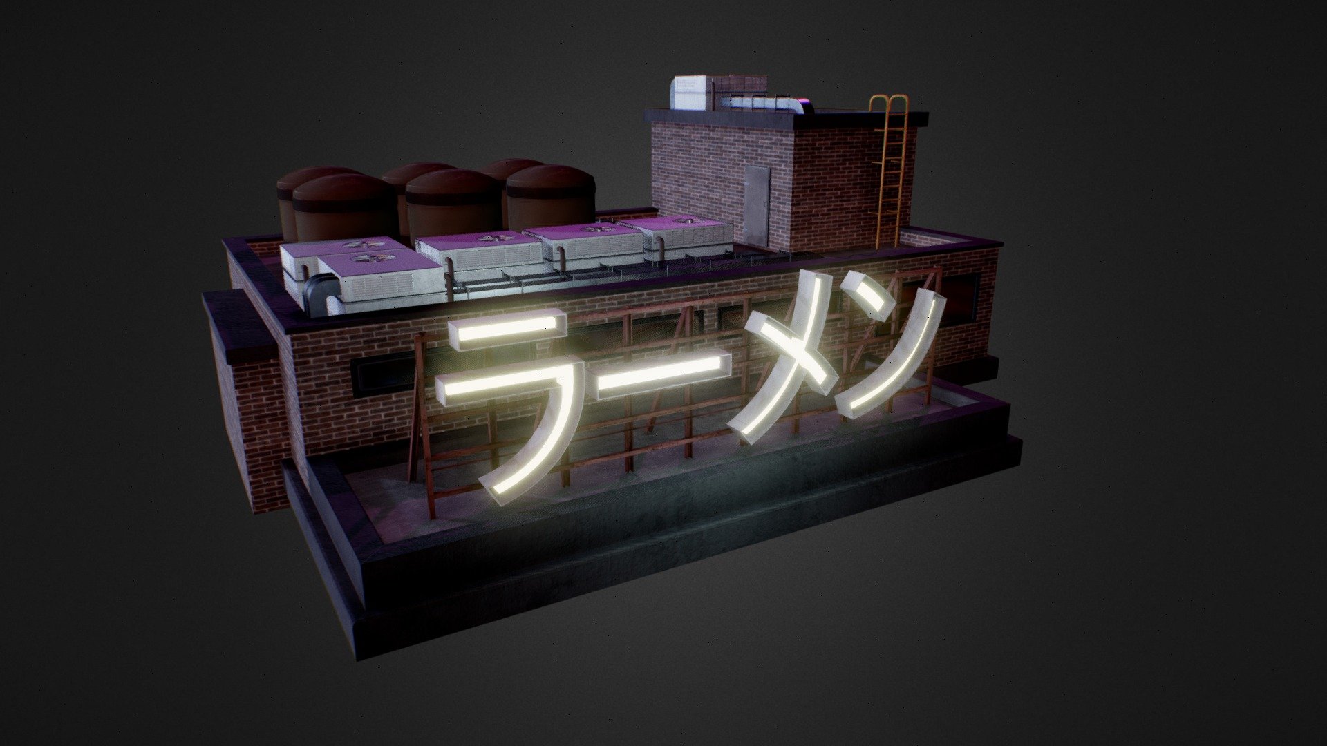 Urban building rooftop - 3D model by Dicky Hewage (@dickyhewage ...