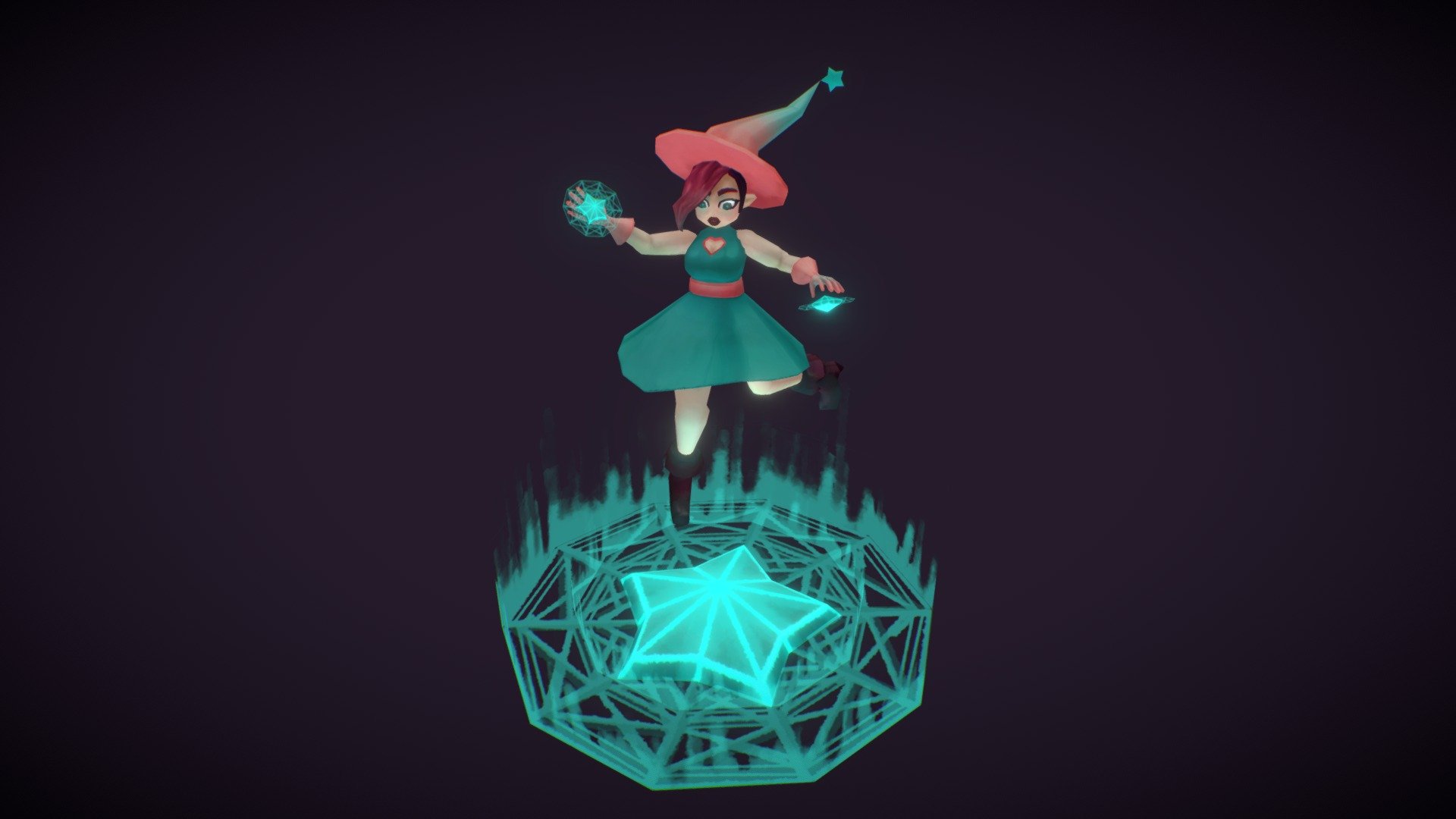 Starry Eyed Witch - 3D model by CourtneyFayM (@CourtneyFairytaleArt ...