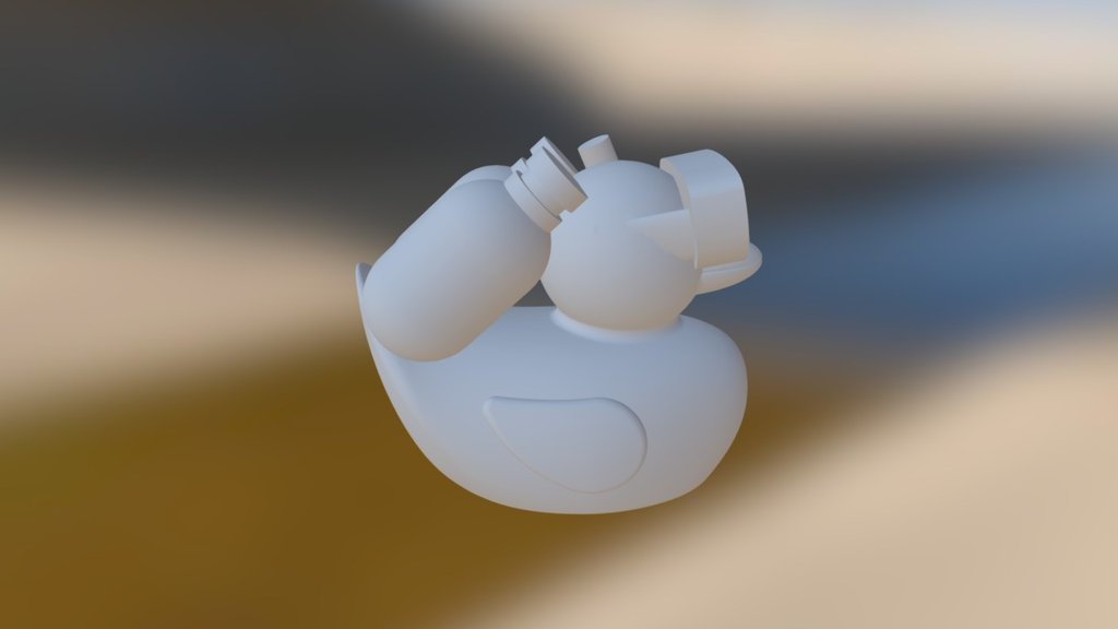 Scuba Duck - 3D model by Shared via 3DPrinterOS and SketchFab ...