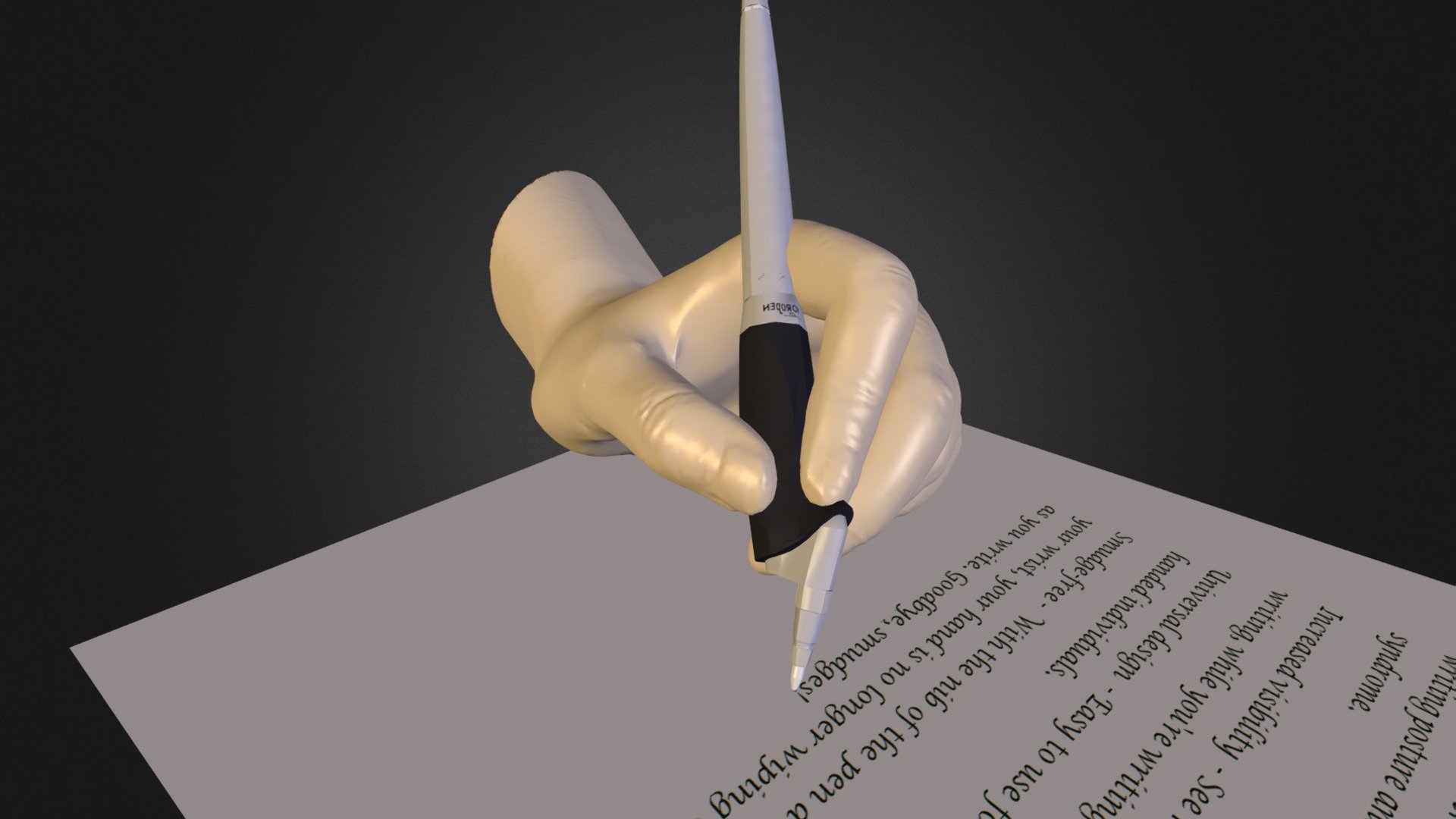 Yoropen Z3 used by a left-handed individual - 3D model by invell inc ...
