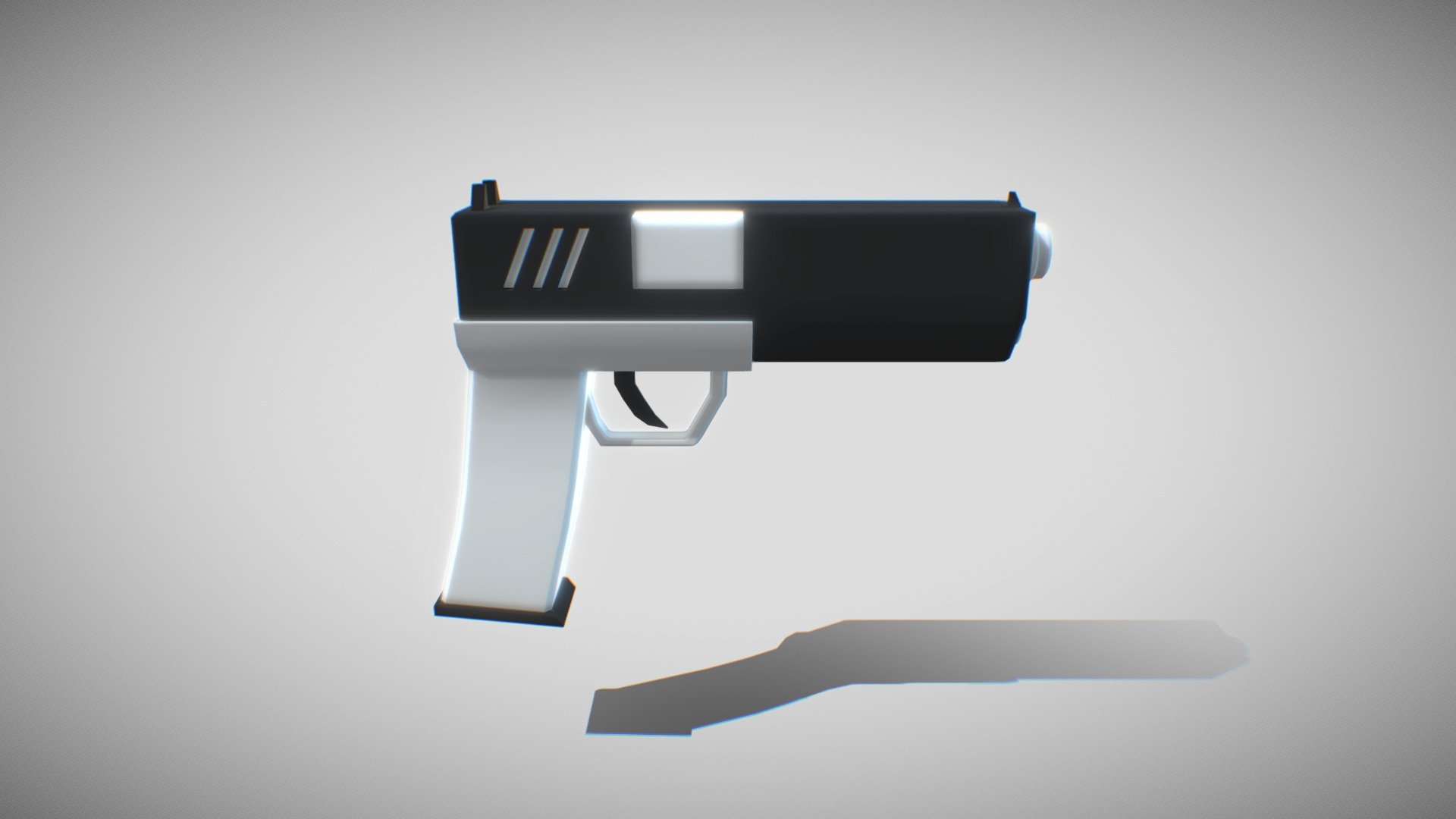 Low_poly_gun - Download Free 3D model by xXsnakemanXx [caeaffd] - Sketchfab