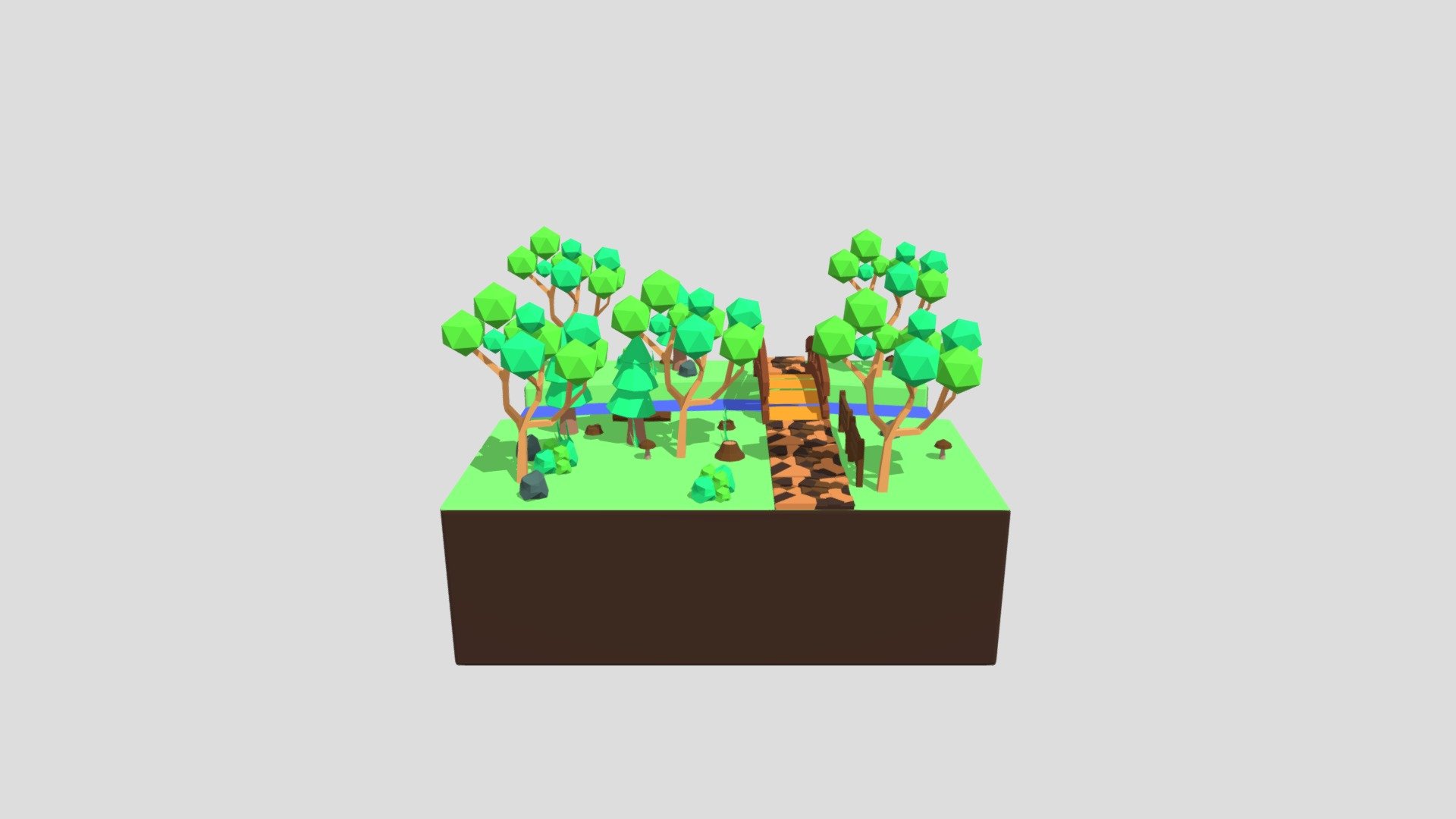 Low poly forest - 3D model by JV22 [caeb43b] - Sketchfab