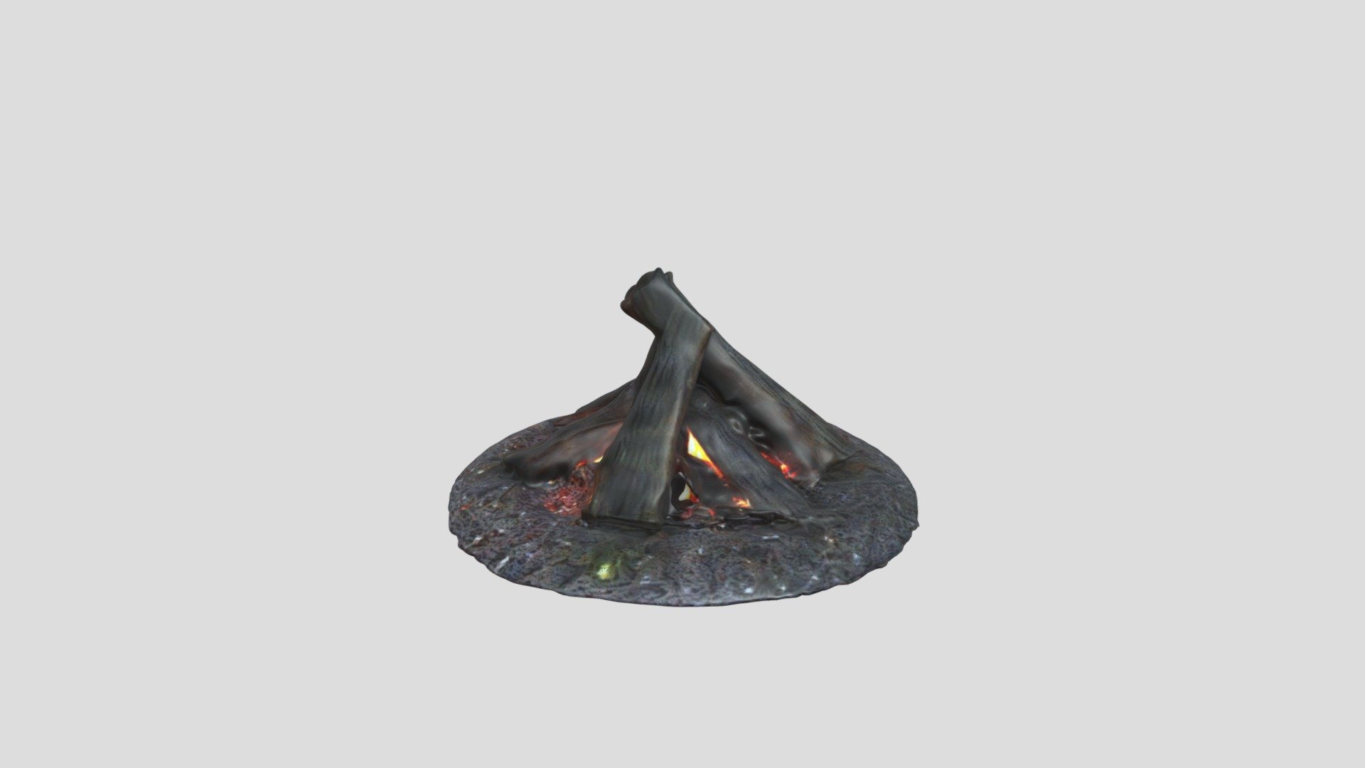 bonfire - Download Free 3D model by mirleon [caebf28] - Sketchfab