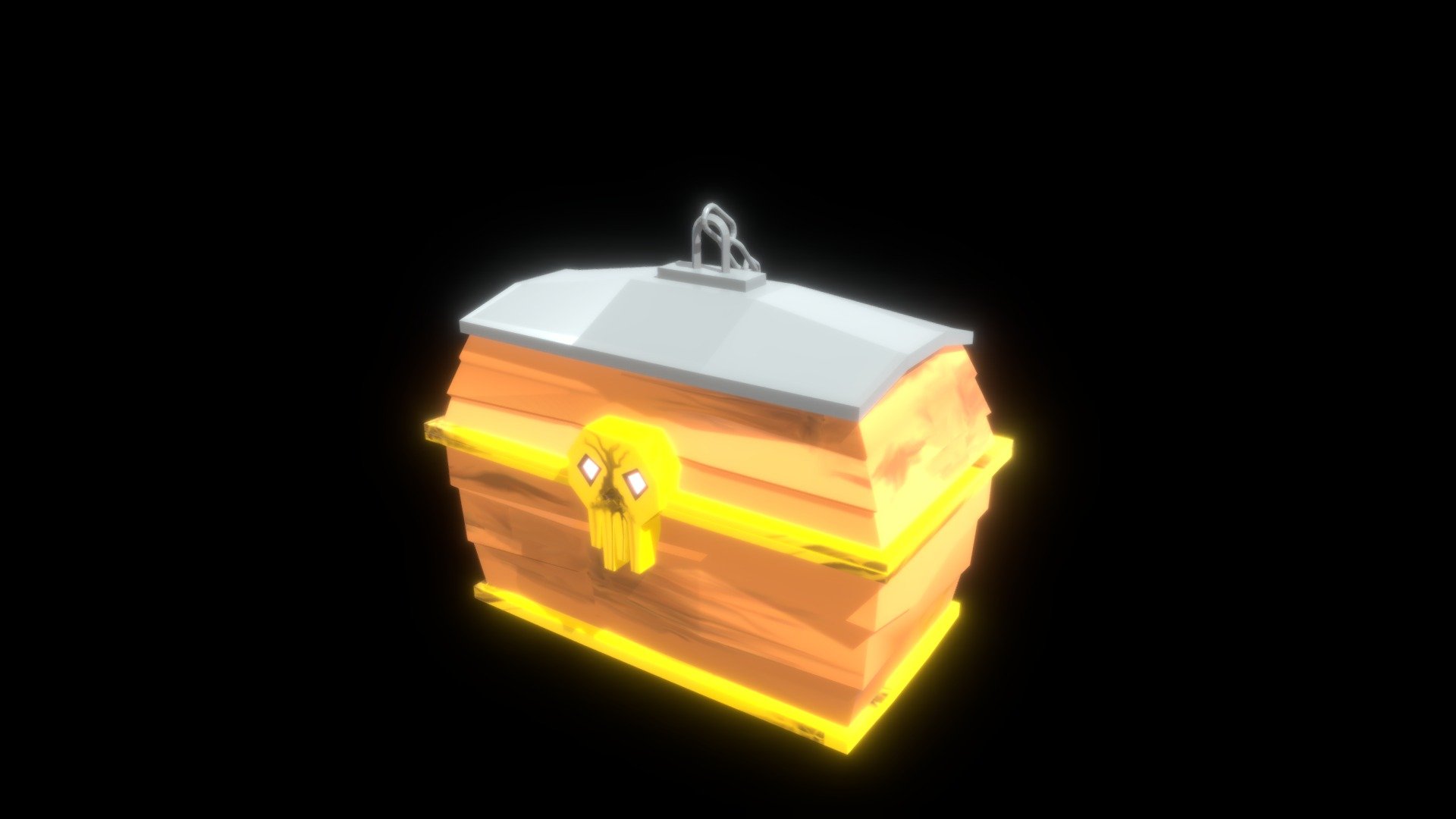 Low Poly treasure chest - Download Free 3D model by Murik.3D [caeccbb ...