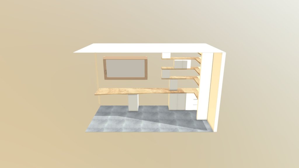 Bureau - 3D model by Letombe [caecd6d] - Sketchfab