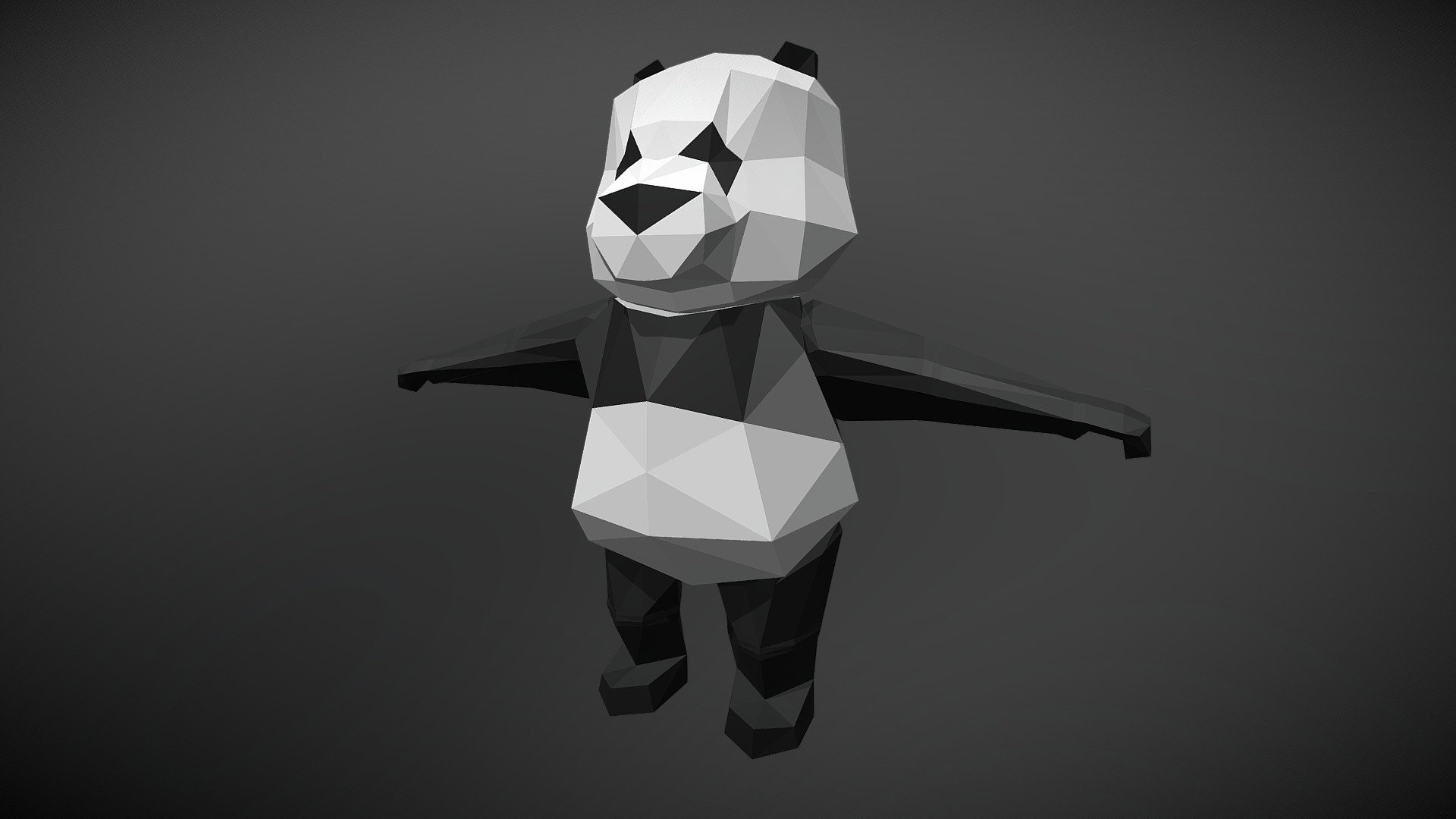 Low Poly Panda for game - 3D model by PhilippO [caecede] - Sketchfab