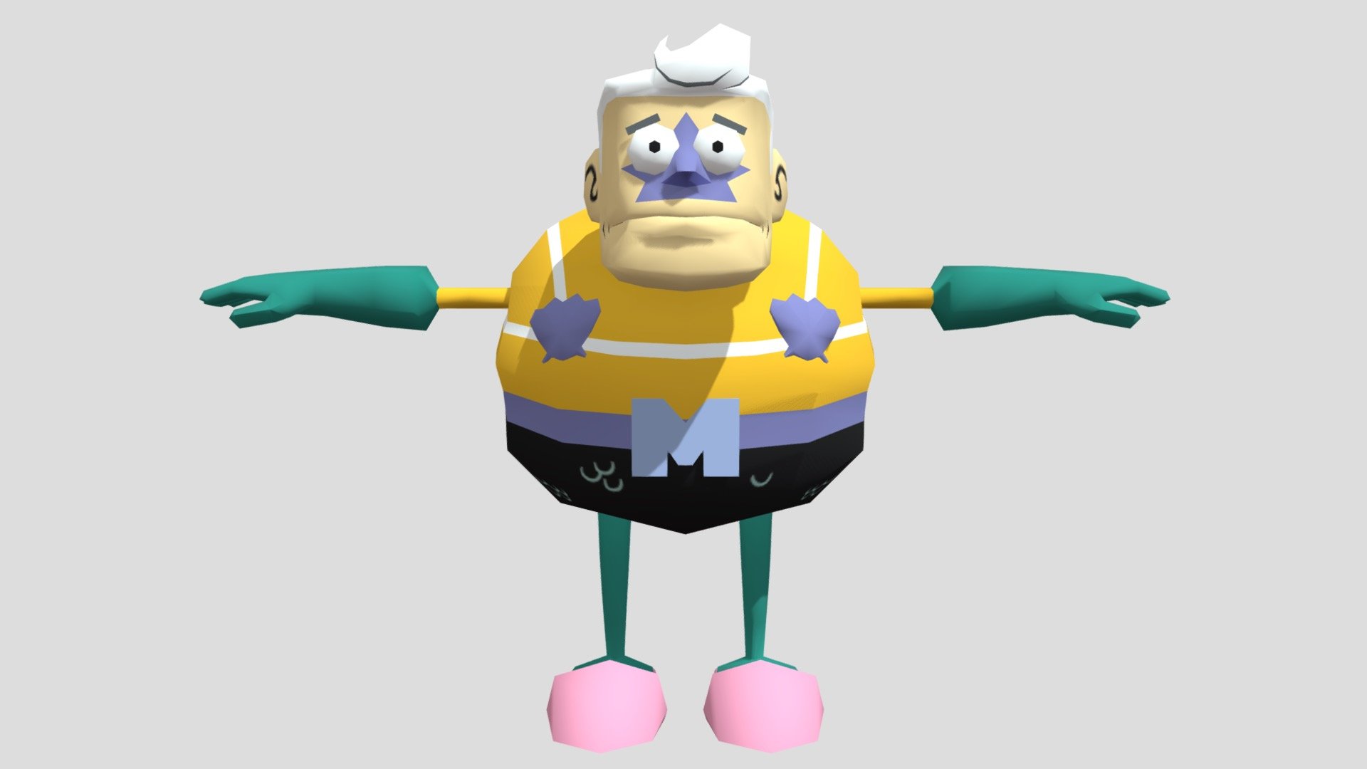Sbfbb-Mermaid Man - 3D model by SMF Features Developed From Cheryl Hill ...