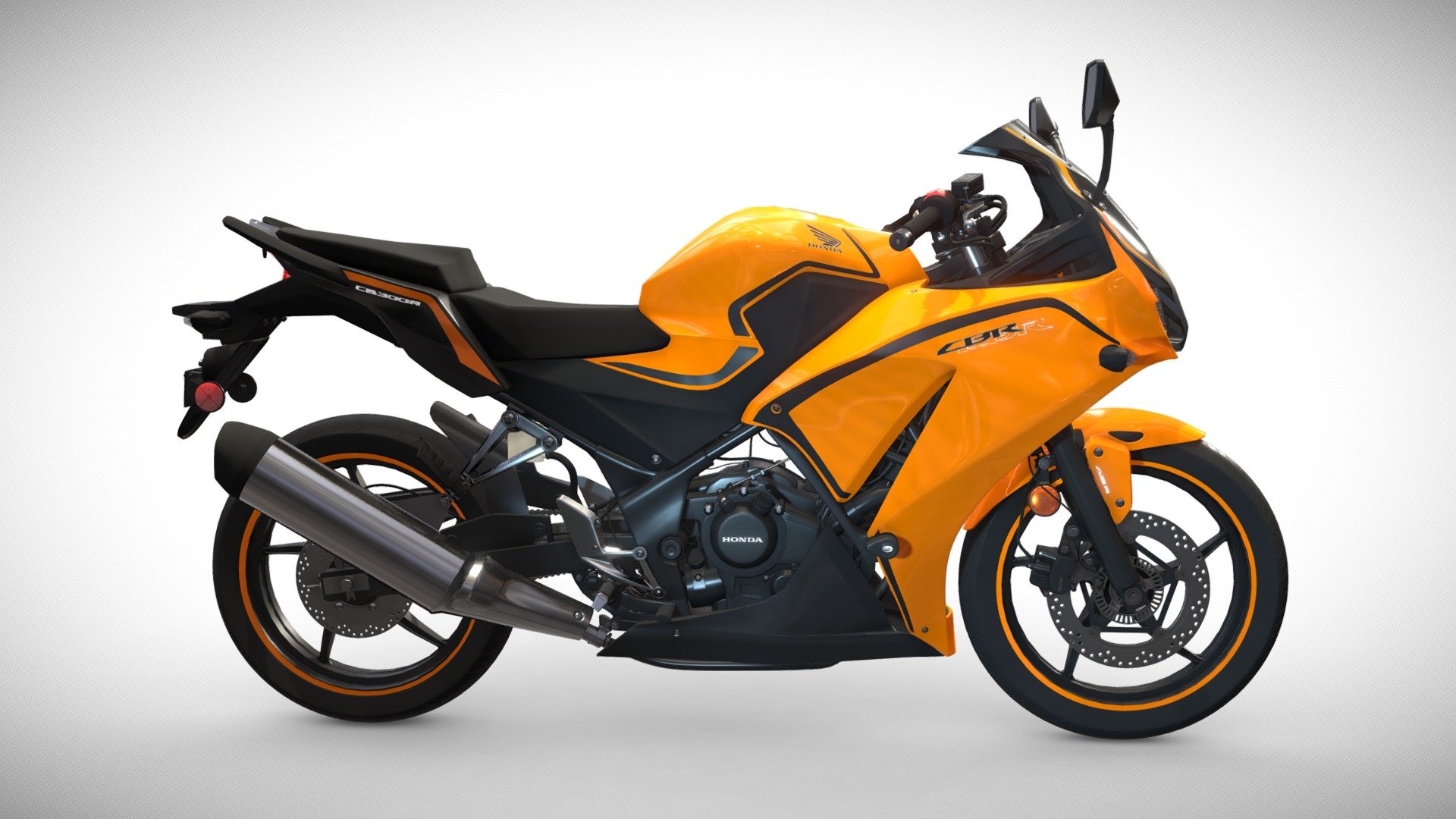 Honda CBR 300R 2016 - Buy Royalty Free 3D model by Goncharov Roman ...