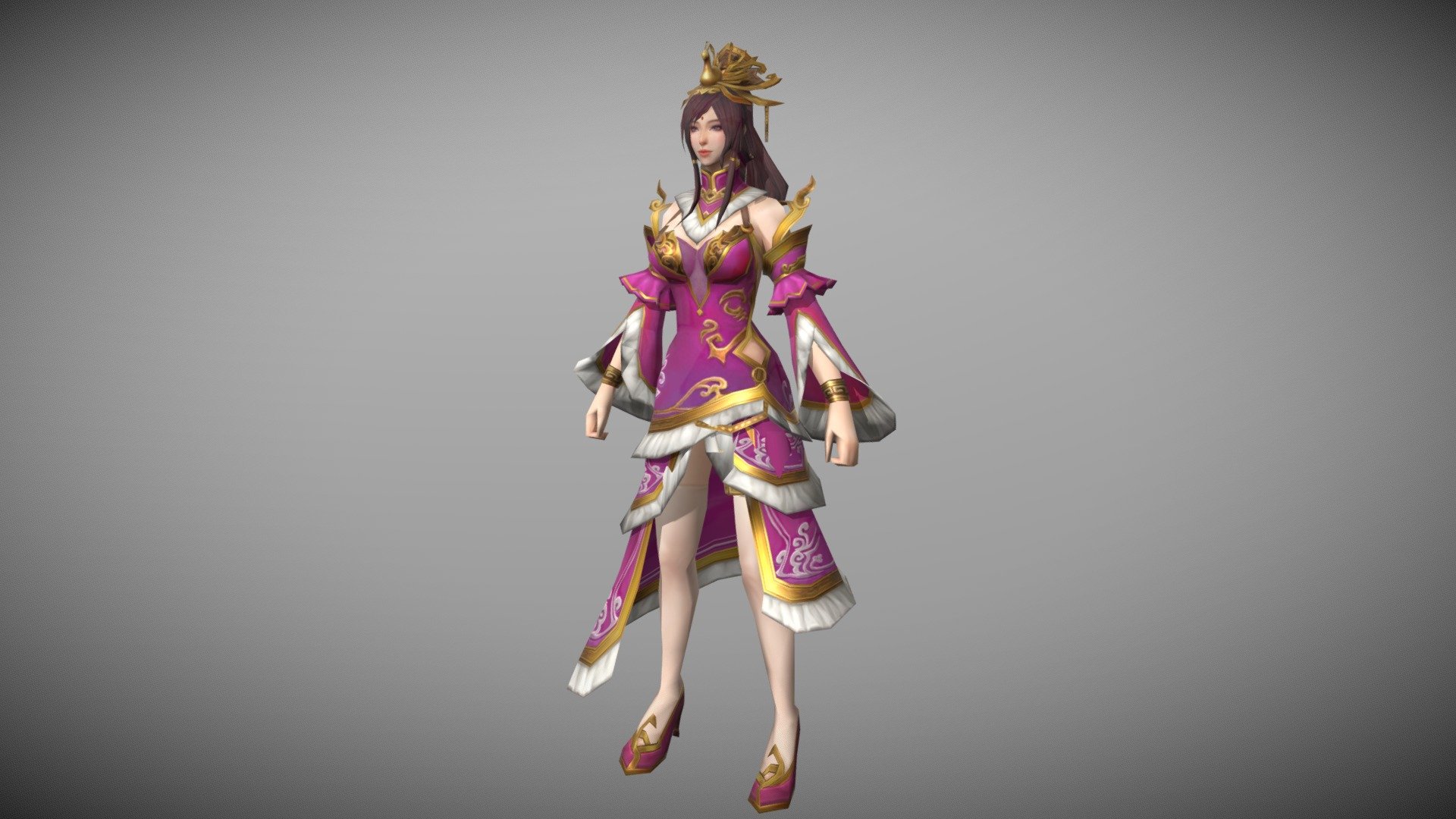 Mobile game character - Diao Chan - 3D model by MichelleYang513 ...