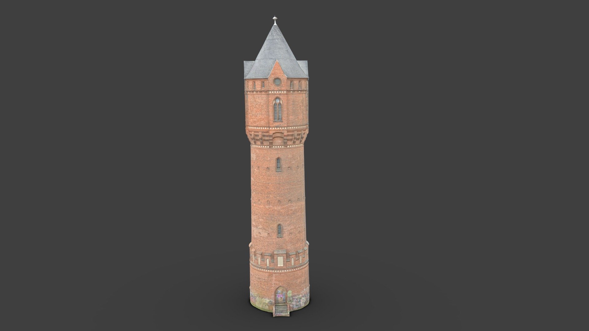 Wasserturm 01 - Watertower 01 - 3D model by Studio Blank (@StudioBlank ...