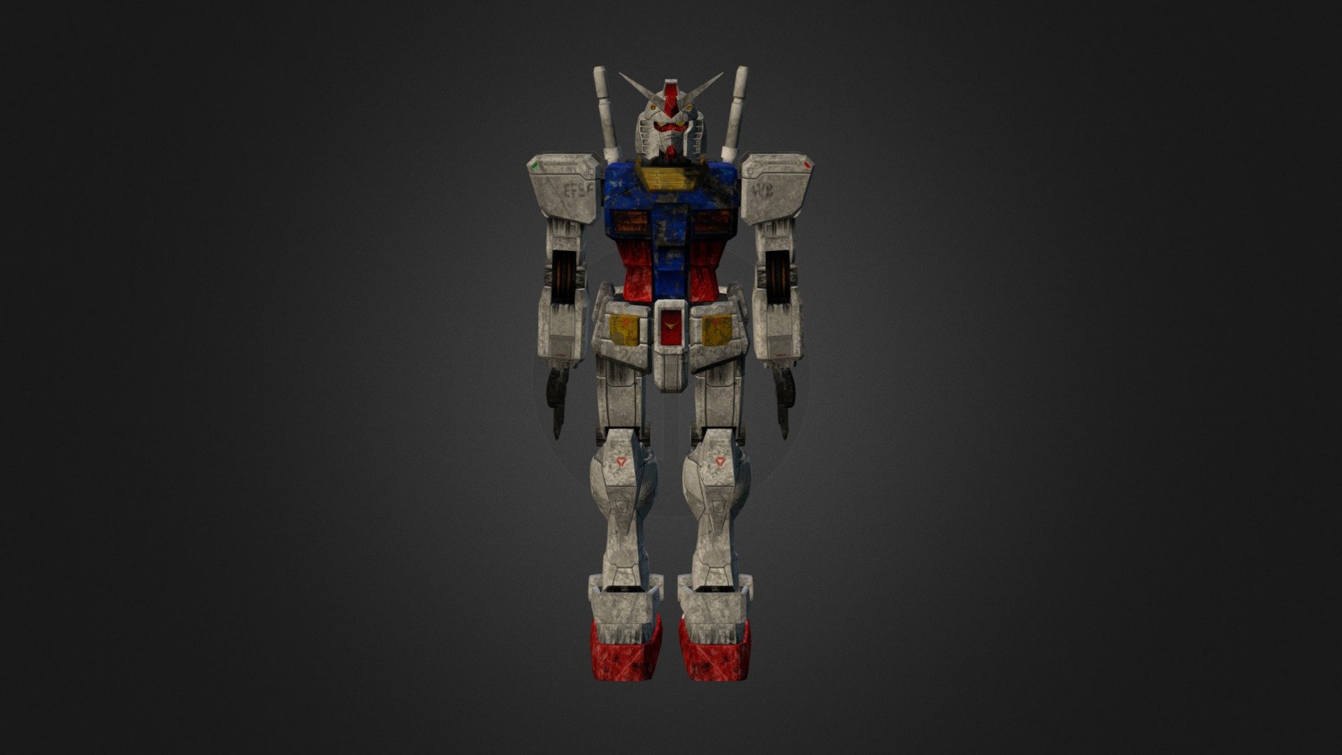 Gundam - 3D model by leonardocaruso [caf1ec8] - Sketchfab