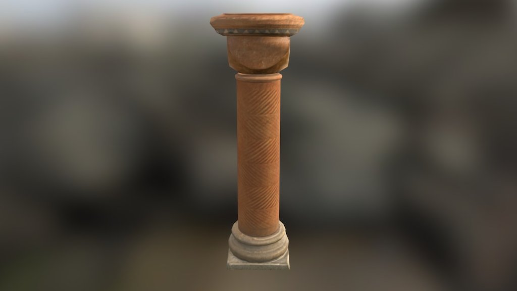 Pillar 01 low poly textures scan + subtance - 3D model by MCB ...
