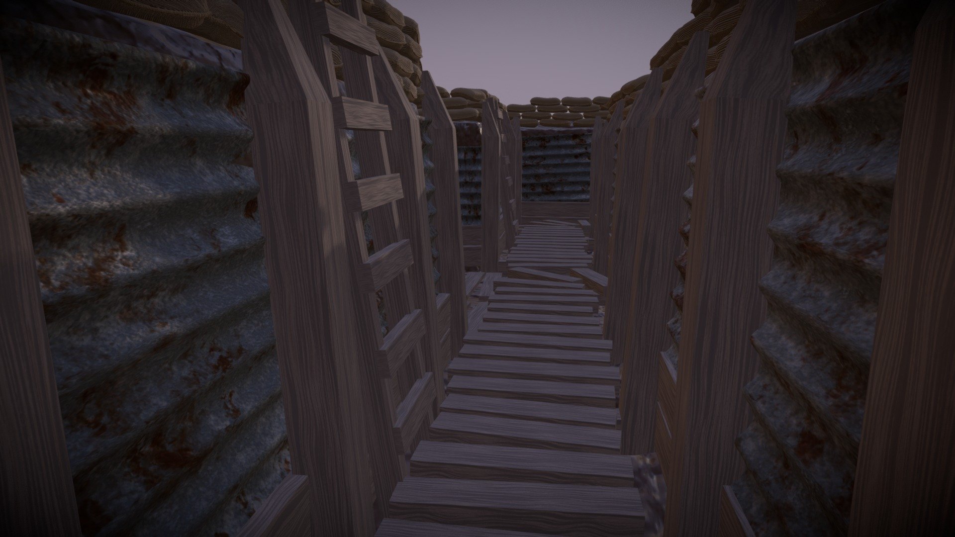 Trench Scene - 3D model by ErwinMonteagudo [caf455a] - Sketchfab