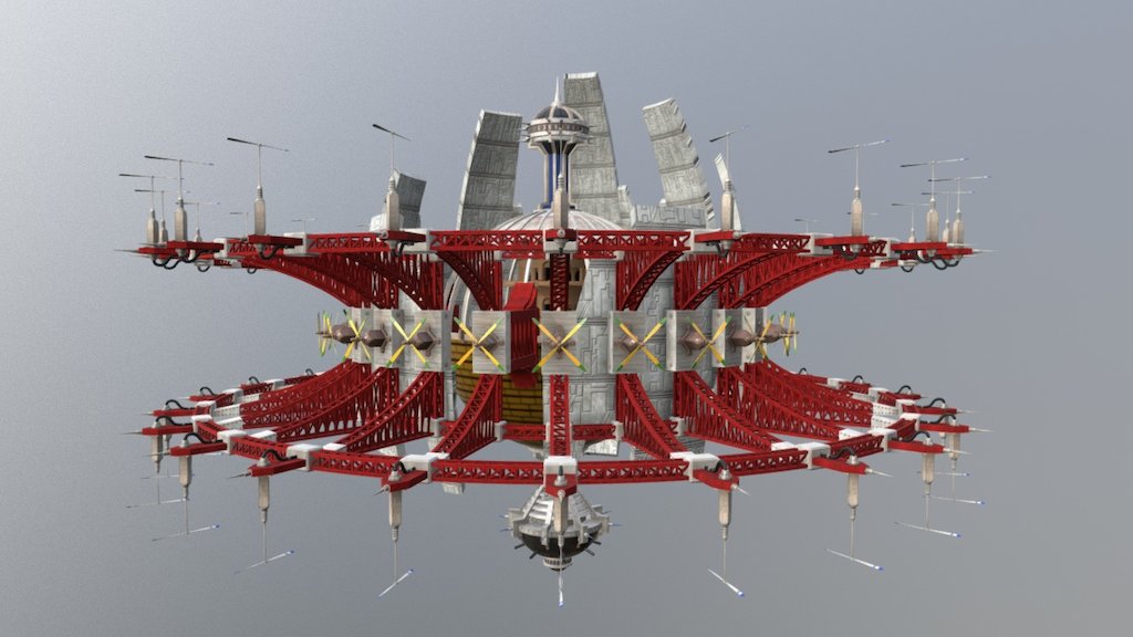Flying Palace - Download Free 3D model by Peardian [caf5974] - Sketchfab