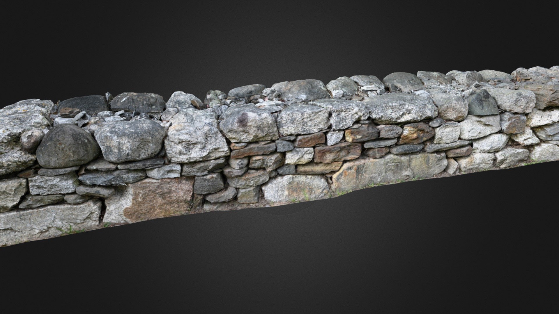 Cemetery Stone Wall - 3D model by Jon (@jon135) [caf65da] - Sketchfab