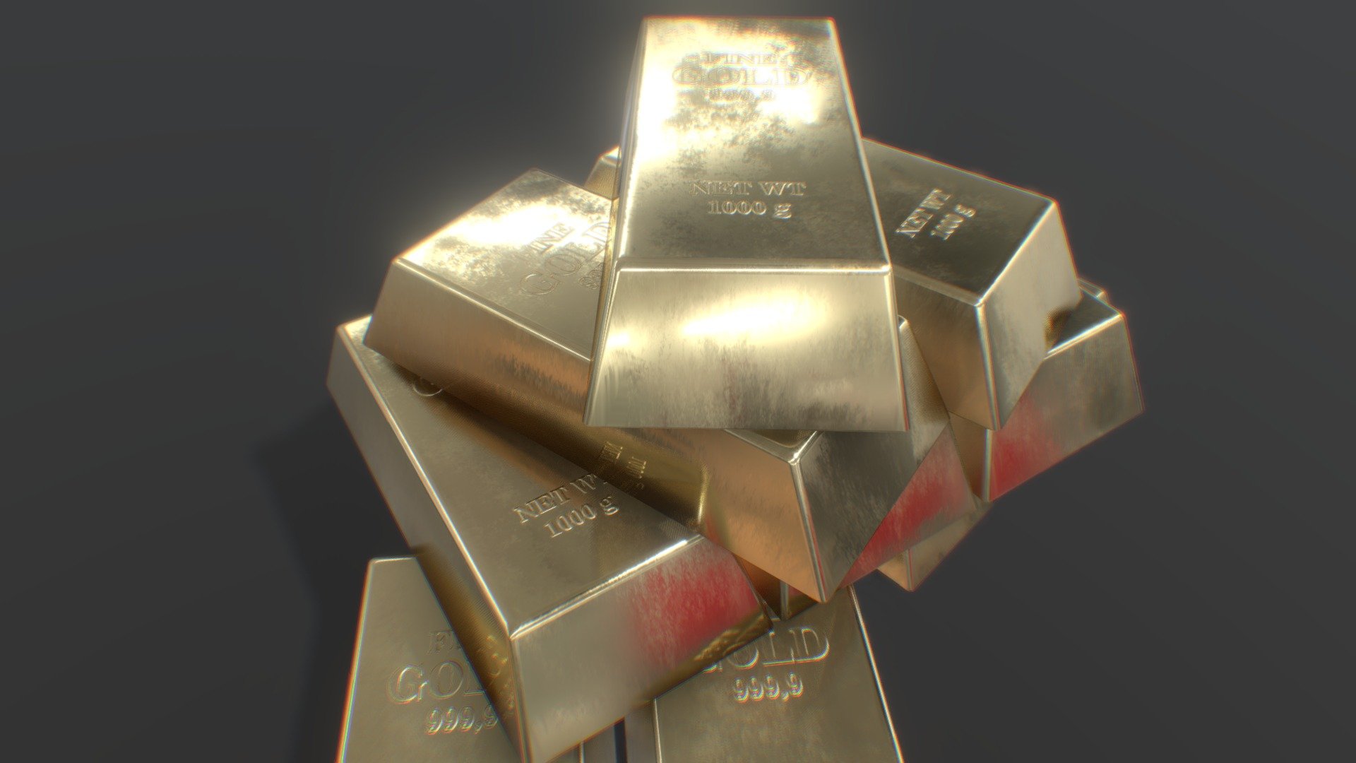 GOLD 1000G - Buy Royalty Free 3D model by DTA DESIGN STUDIO ...