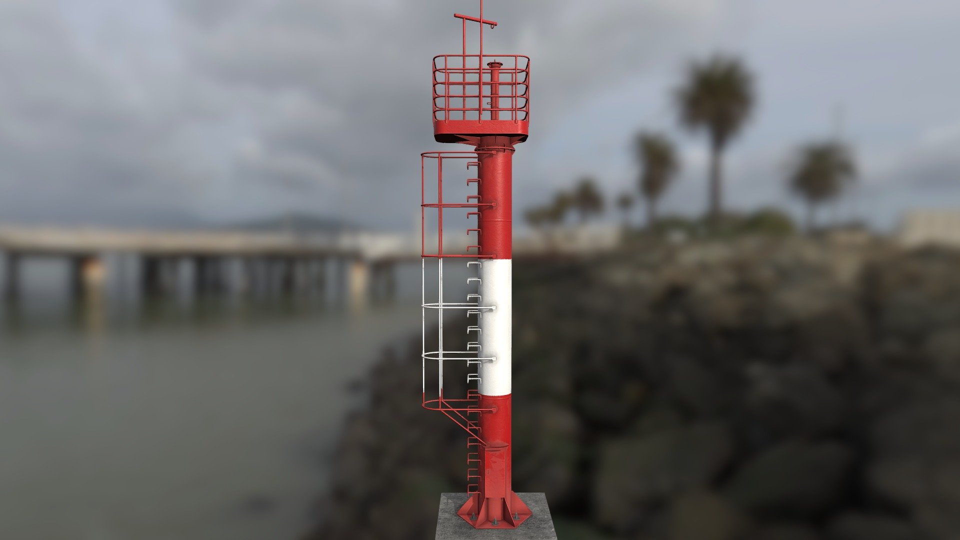 Coastal Signs - Port Red - 3D model by ShipSIM [caf7a33] - Sketchfab